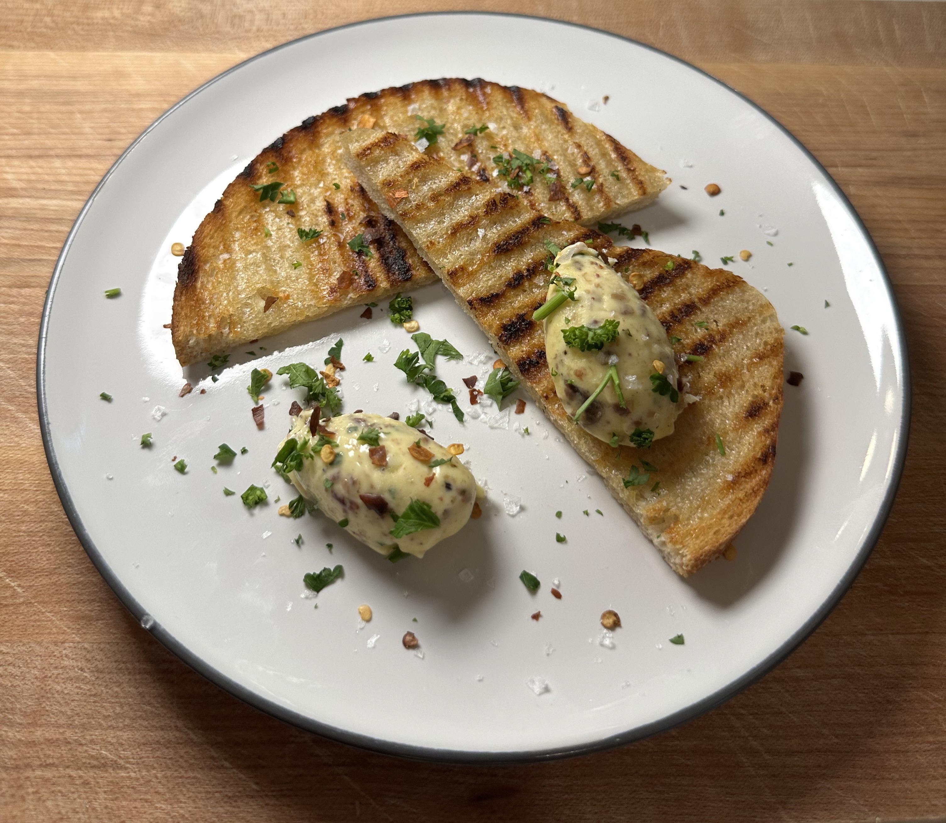 [homemade] Some bone marrow butter on toasted bread! | Scrolller