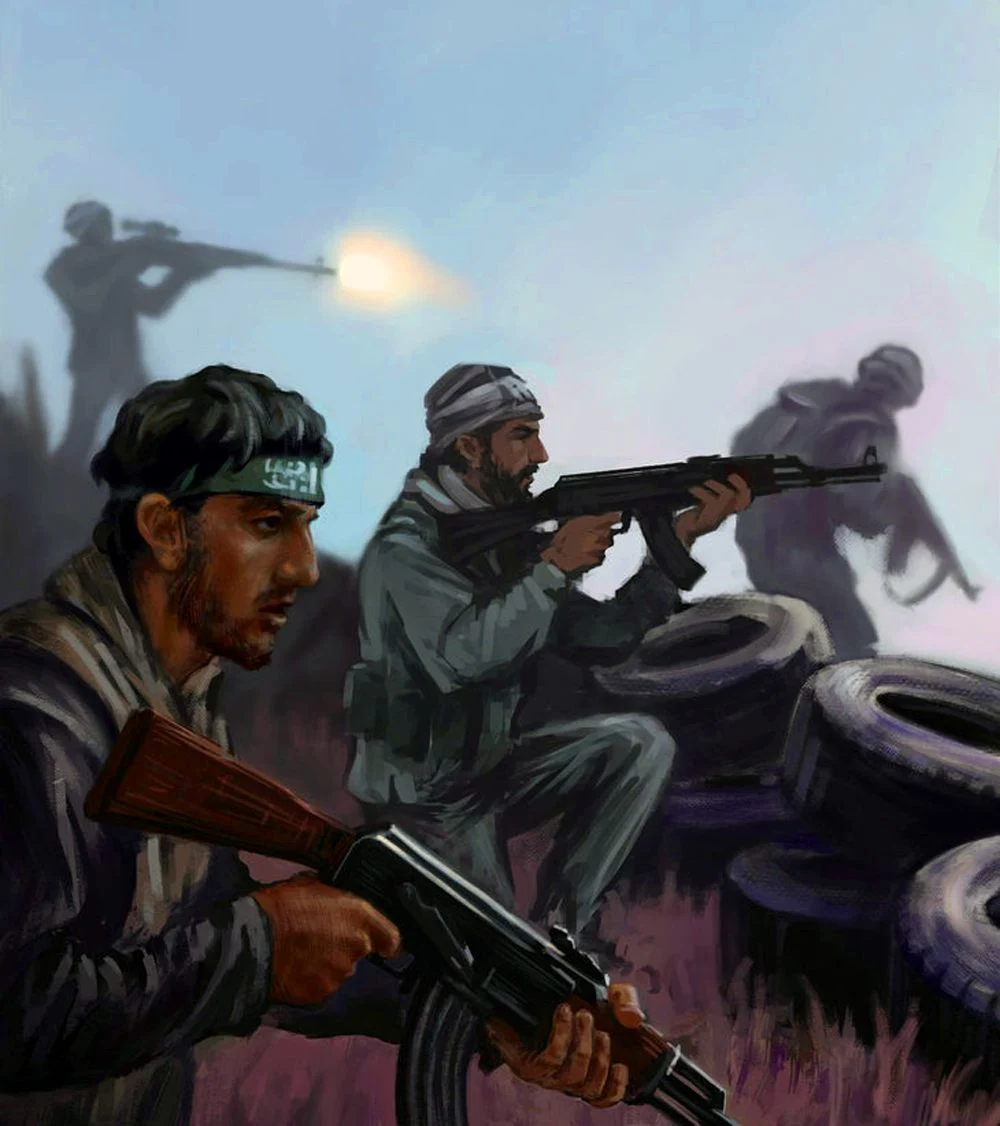 Free Syrian Army in combat. | Scrolller