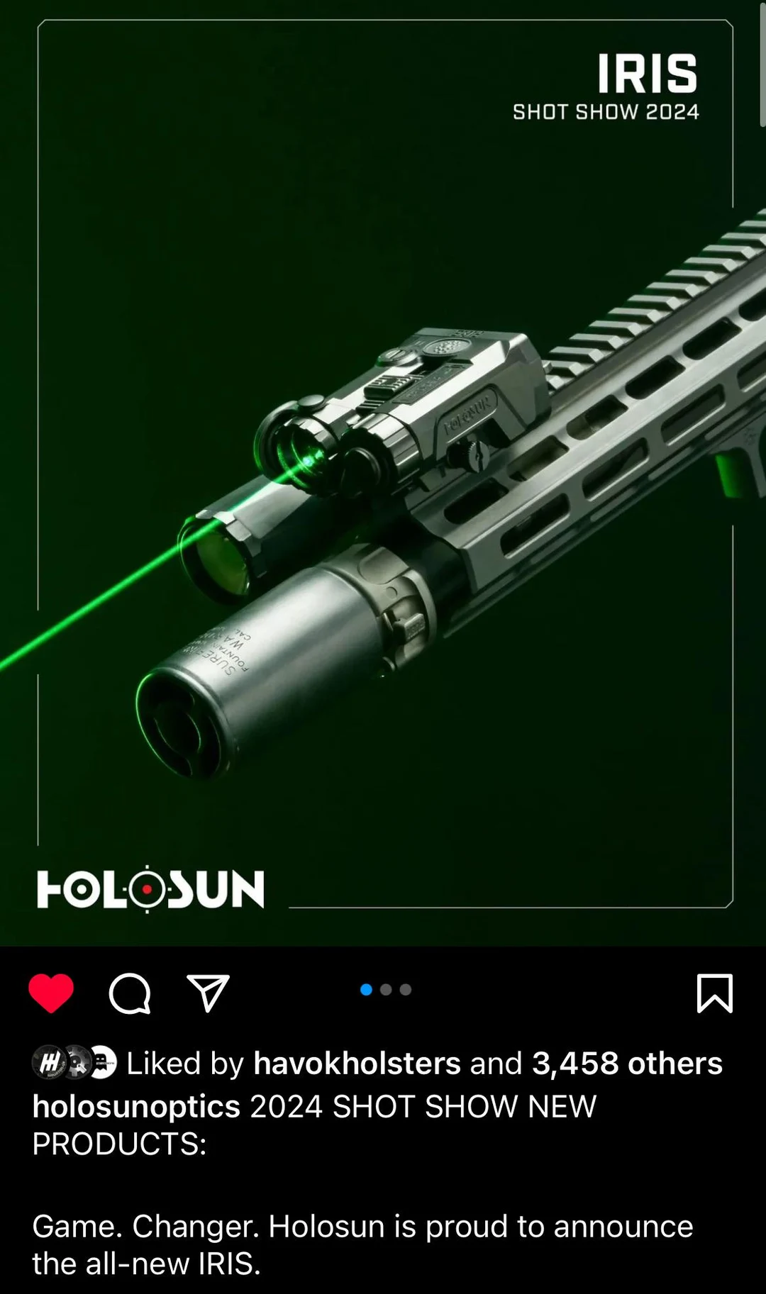 Holosun new IR Laser IRIS | Scrolller