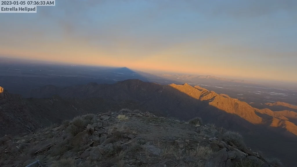 Looking west from the summit of the Estrella's(Hayes Peak) 1-5-23 | Scrolller