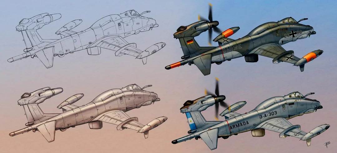 ASW aircraft concept by Jerry Boucher (me) | Scrolller