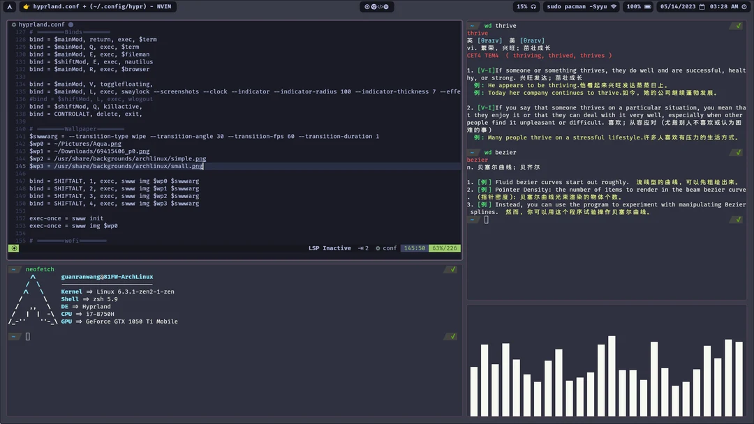 [Hyprland] first rice attempt | Scrolller