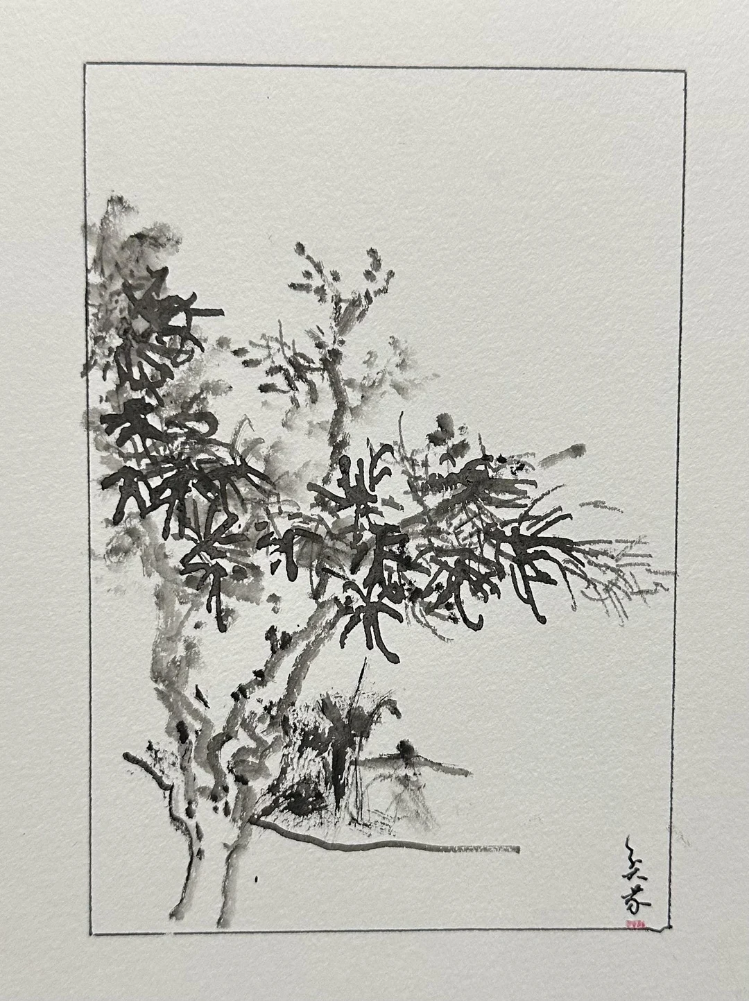 Twilight Autumn Fishing,Tinytiny,Ink,2023 | Scrolller