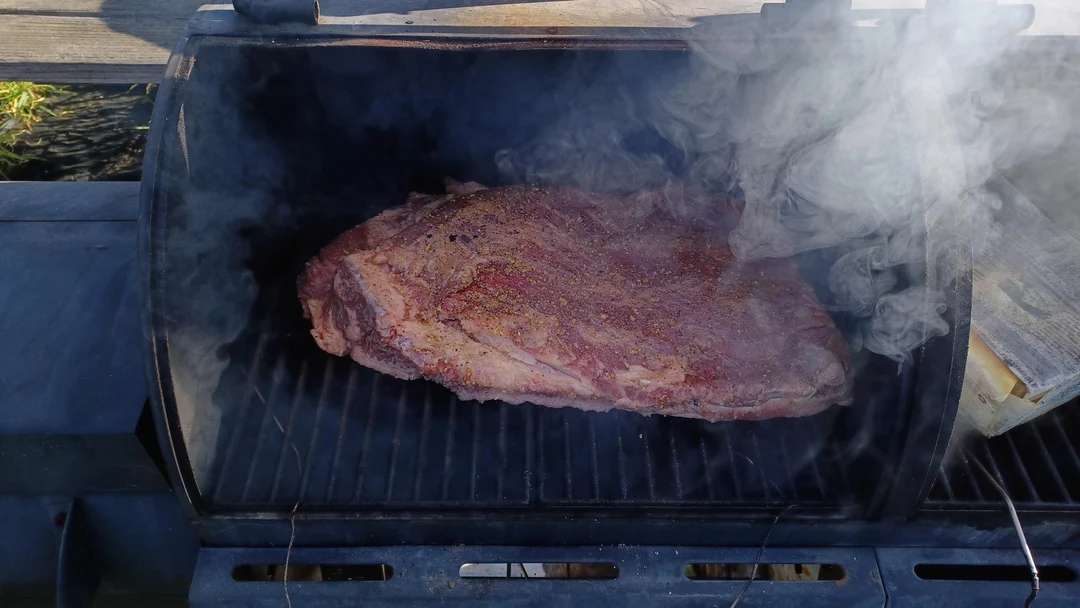 First attempt at smoking a brisket | Scrolller