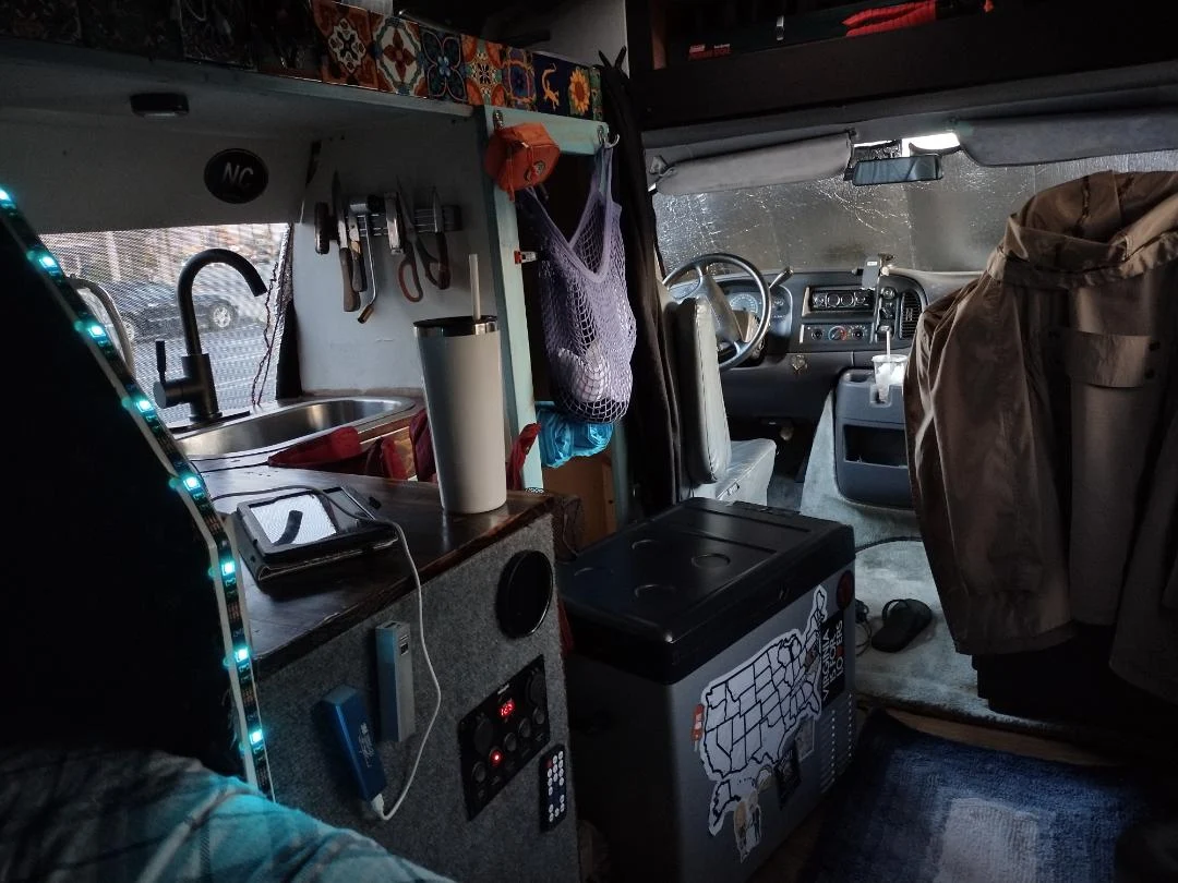 Inside my oh so cozy campervan. I love her so much. | Scrolller
