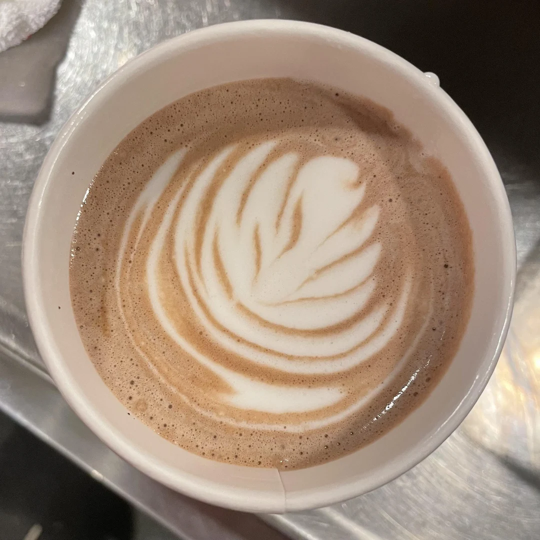 my first successful latte art attempt! very excited to make more! | Scrolller
