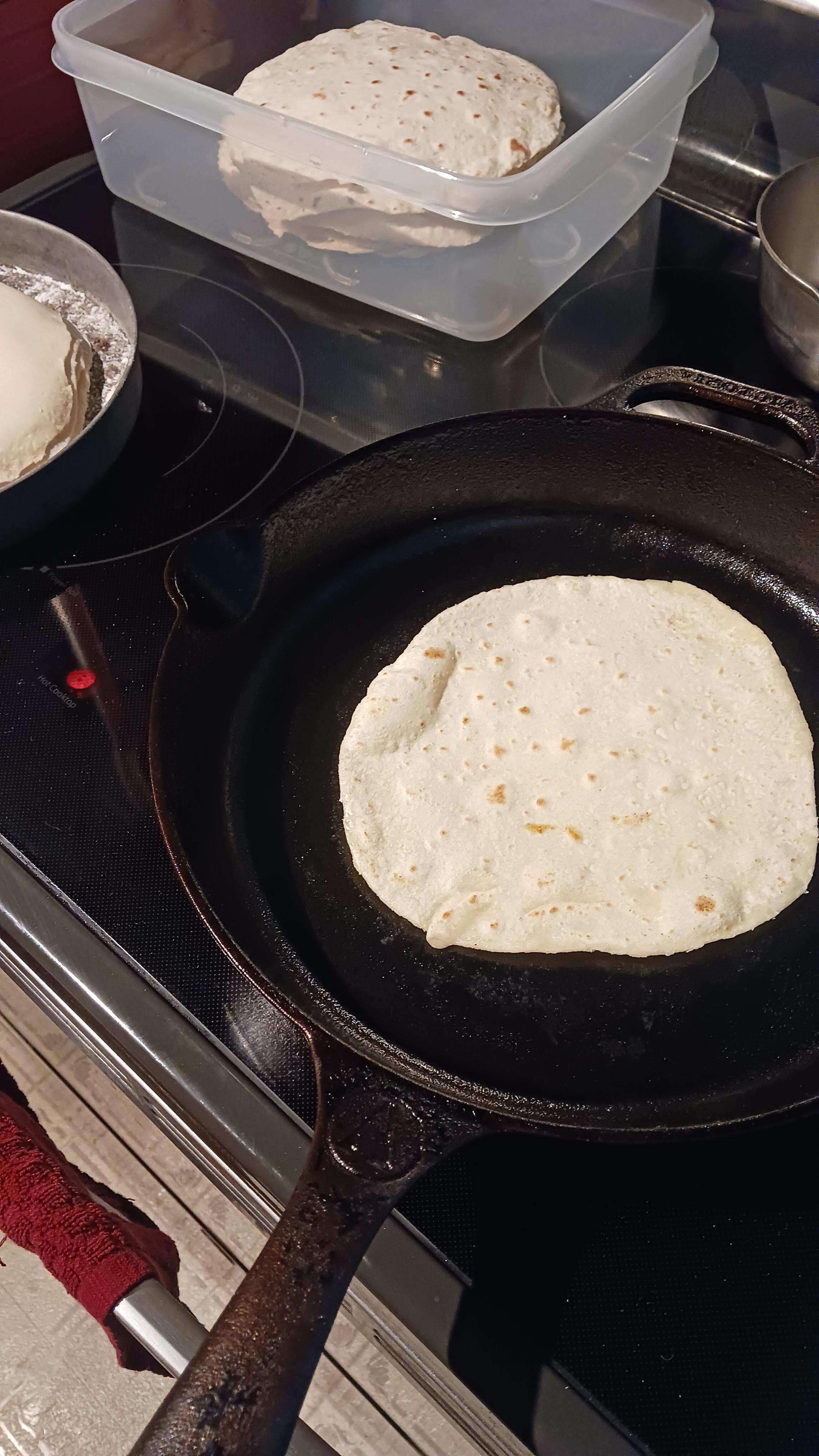 Making flour tortillas! My first time! | Scrolller