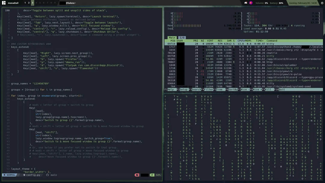 [qtile] first time ricing | Scrolller