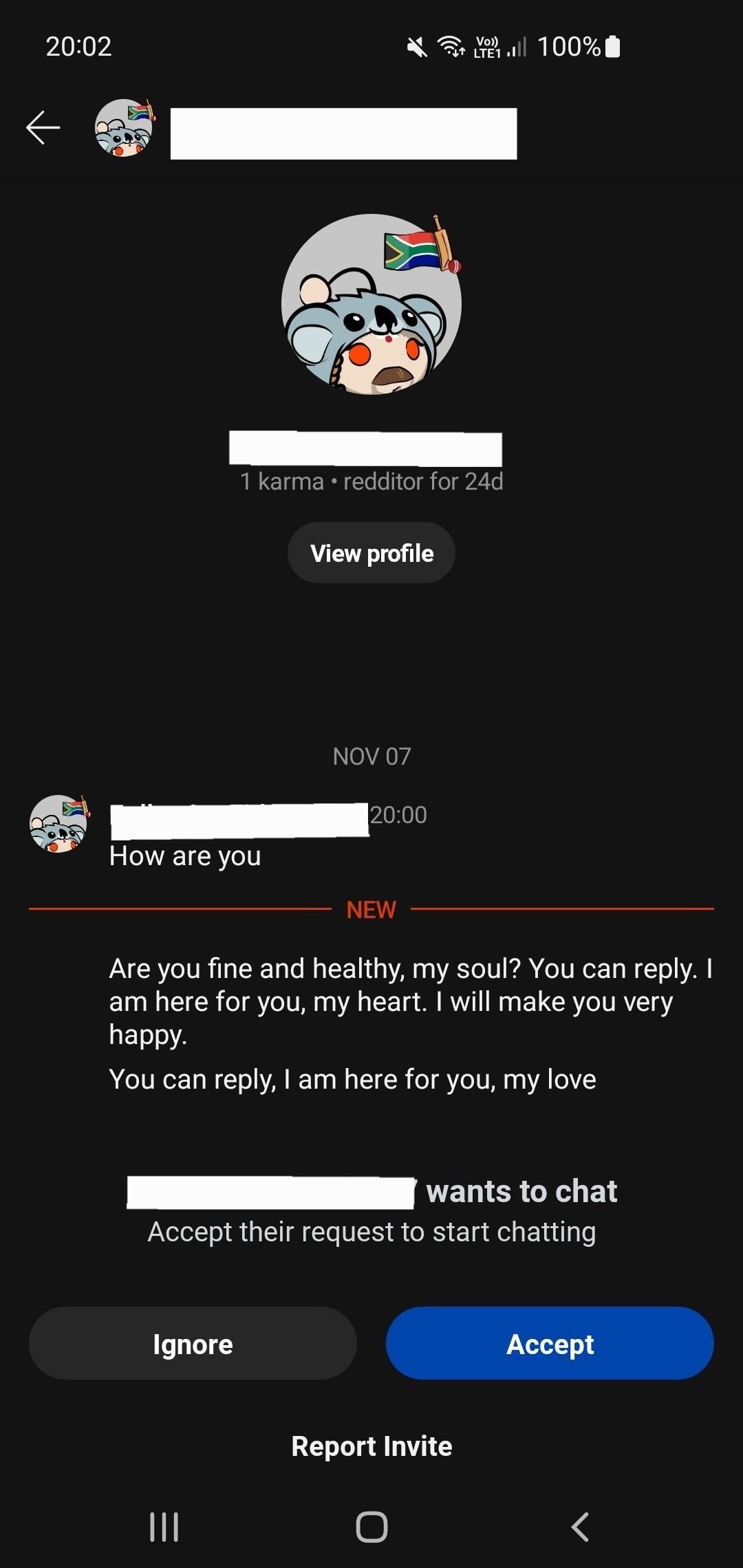 I'm assuming this is a bot but it's still very creepy | Scrolller