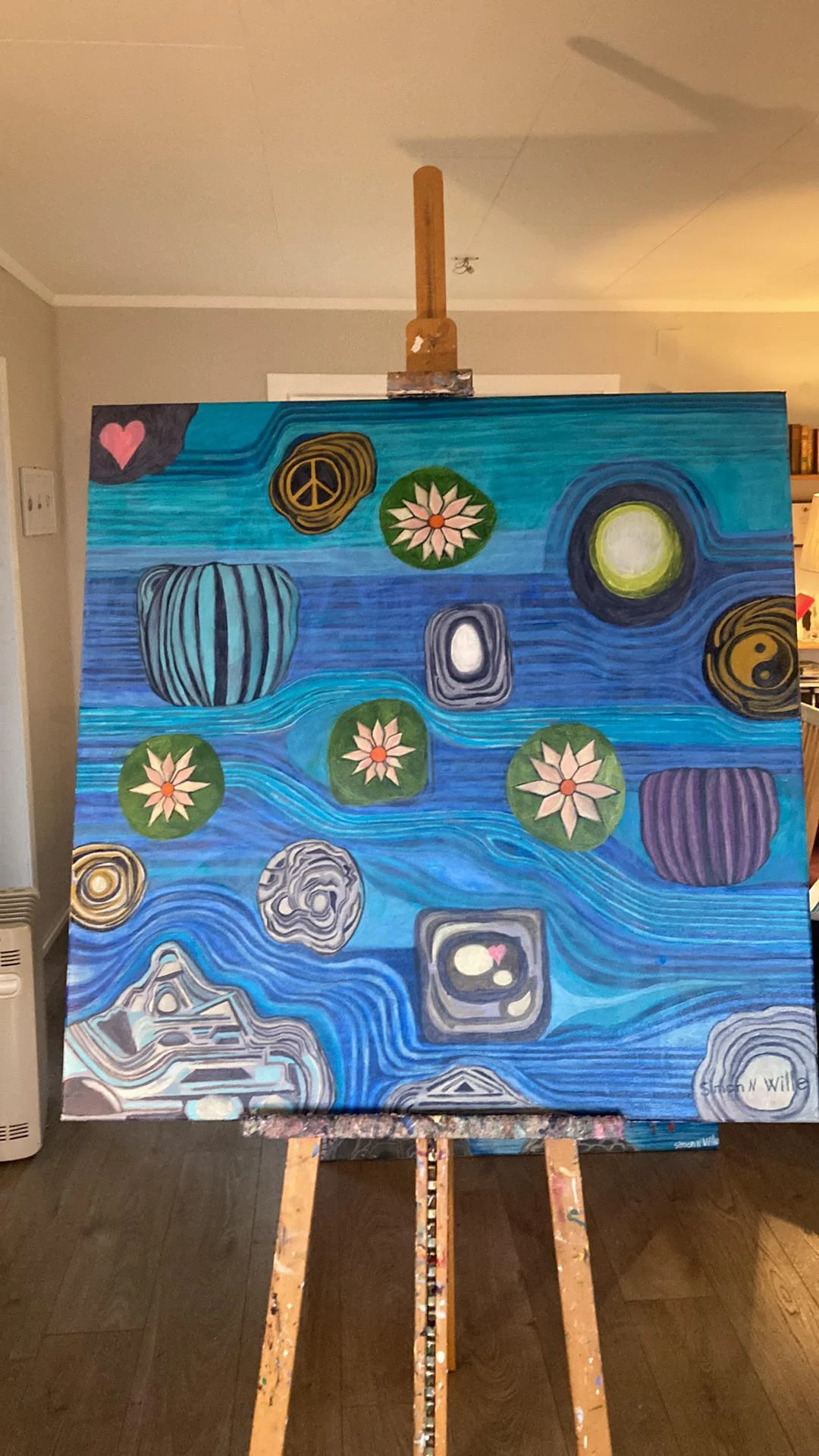 Flow, Simon Wille, oil on canvas, 2022 | Scrolller