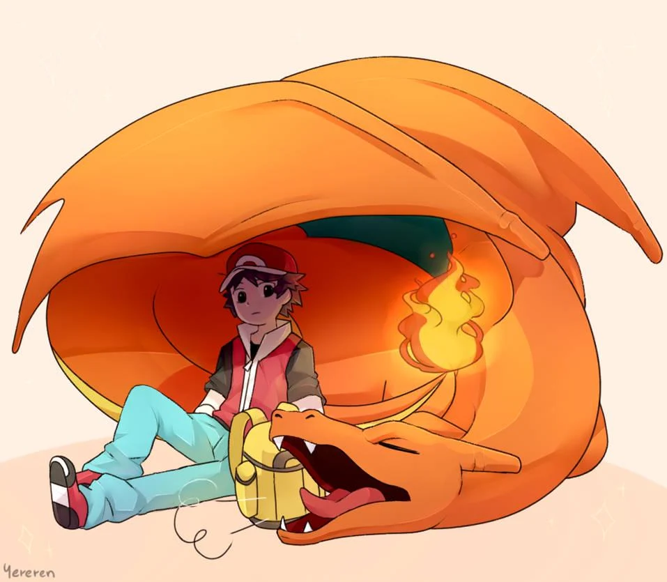Pokemon Red And Charizard by yereren | Scrolller