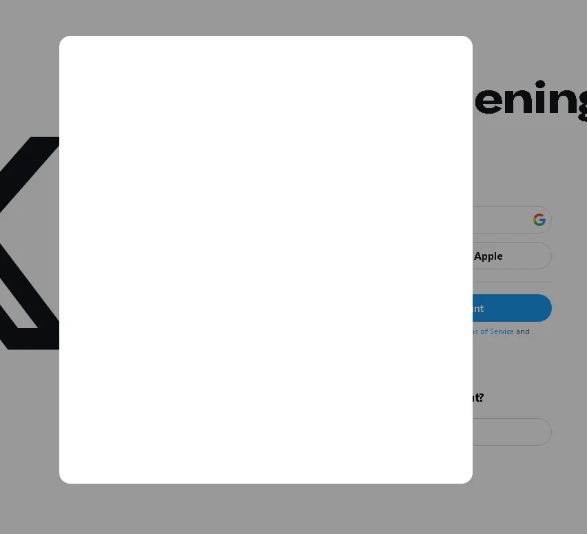 Cannot sign in - Blank login screen | Scrolller