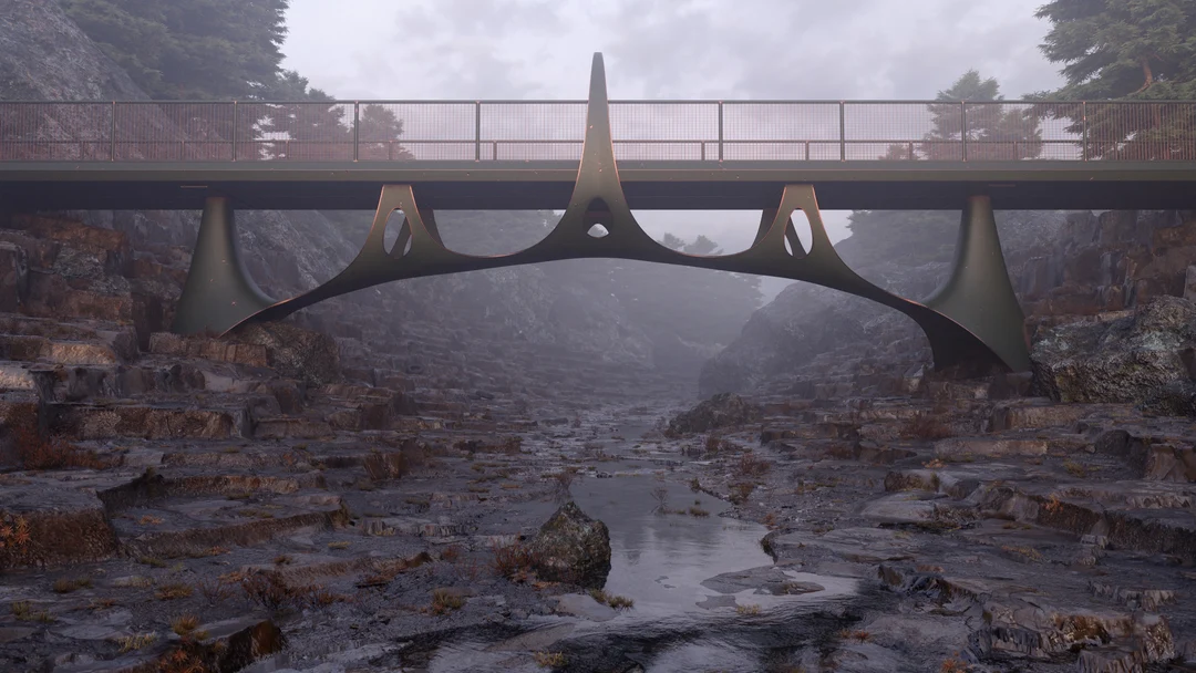 Metal bridge Concept. | Scrolller