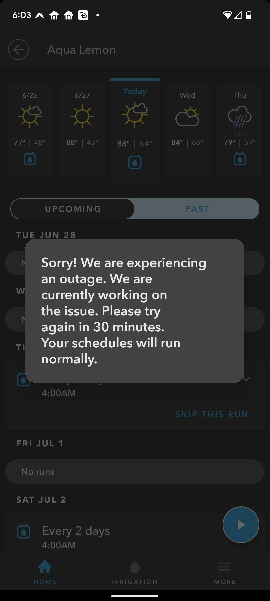 When you can't water your yard because the servers are down | Scrolller