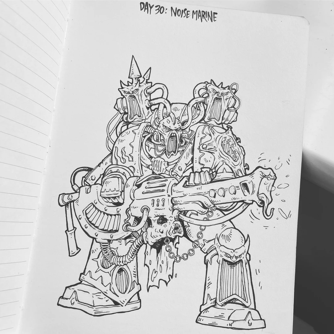 Day 30: Noise Marine #40daysof40k | Scrolller
