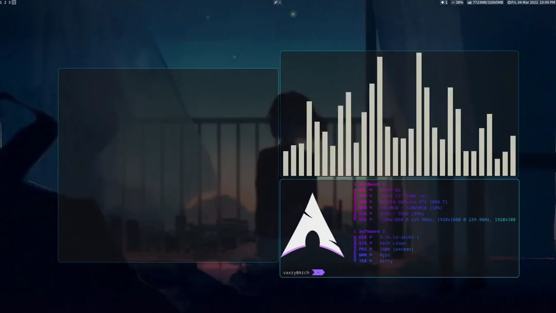 [Hypr] I have an animated wallpaper now guys | Scrolller