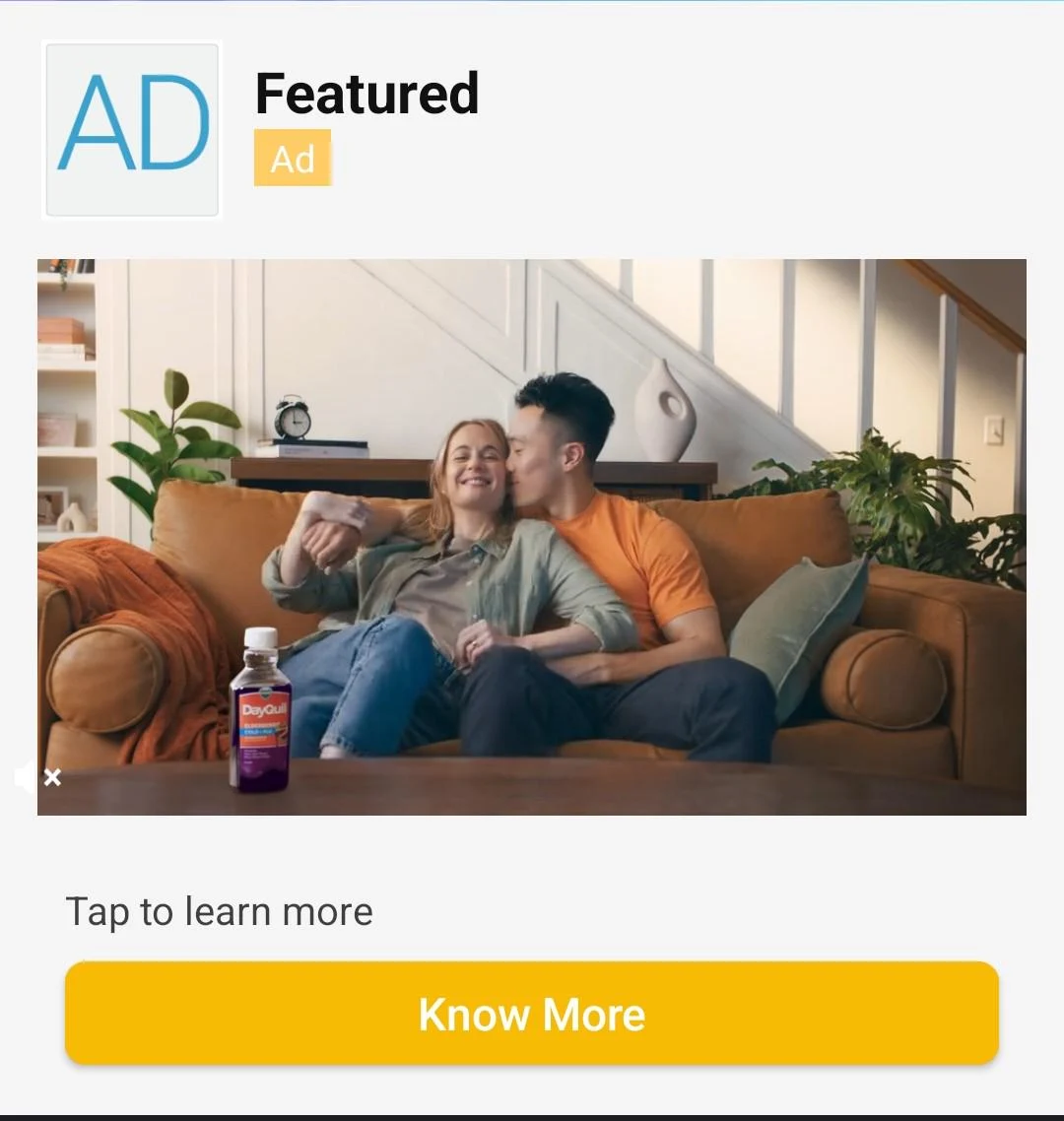 Rare advertisement with Amwf couple for Dayquil. Very refreshing to see. | Scrolller