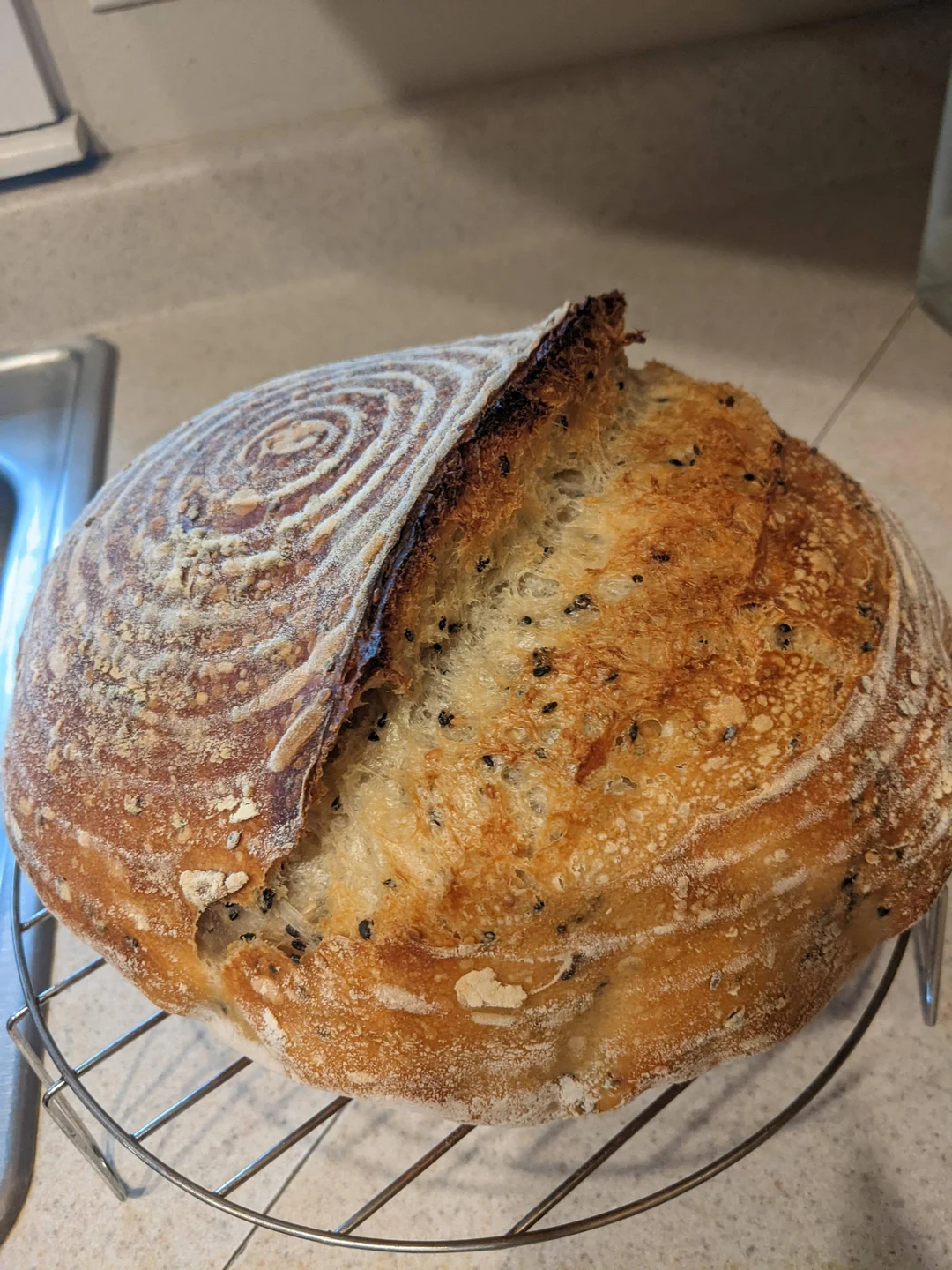 The ol' sesame sourdough | Scrolller