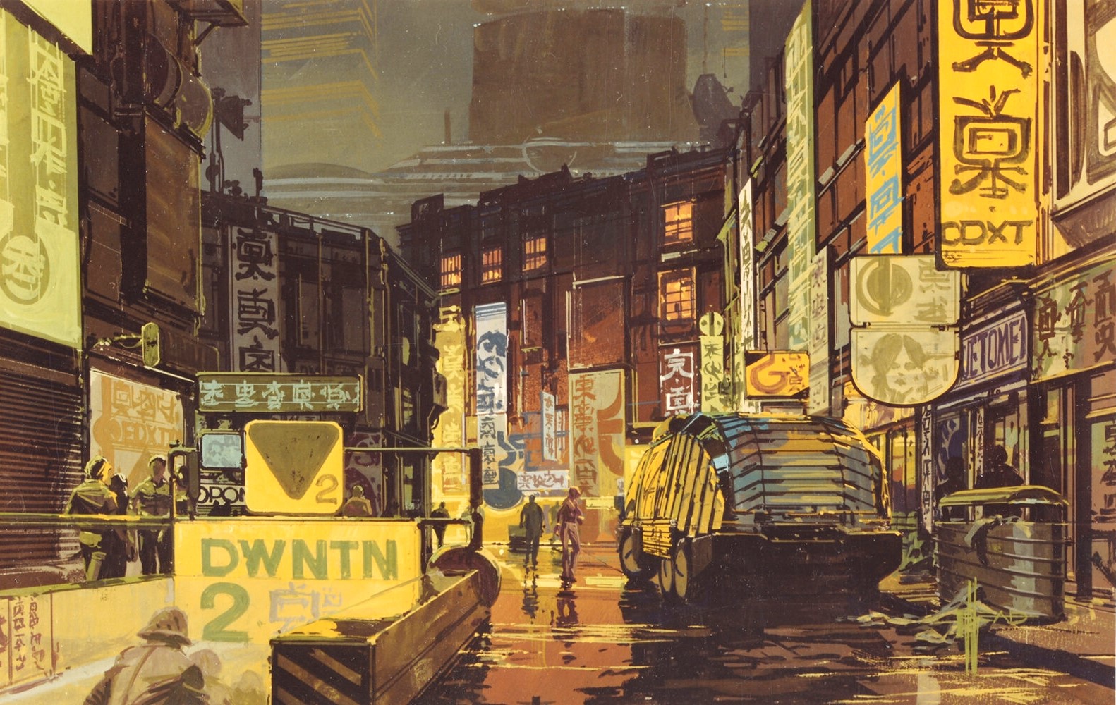 Blade Runner concept art by Syd Mead, circa 1982 | Scrolller