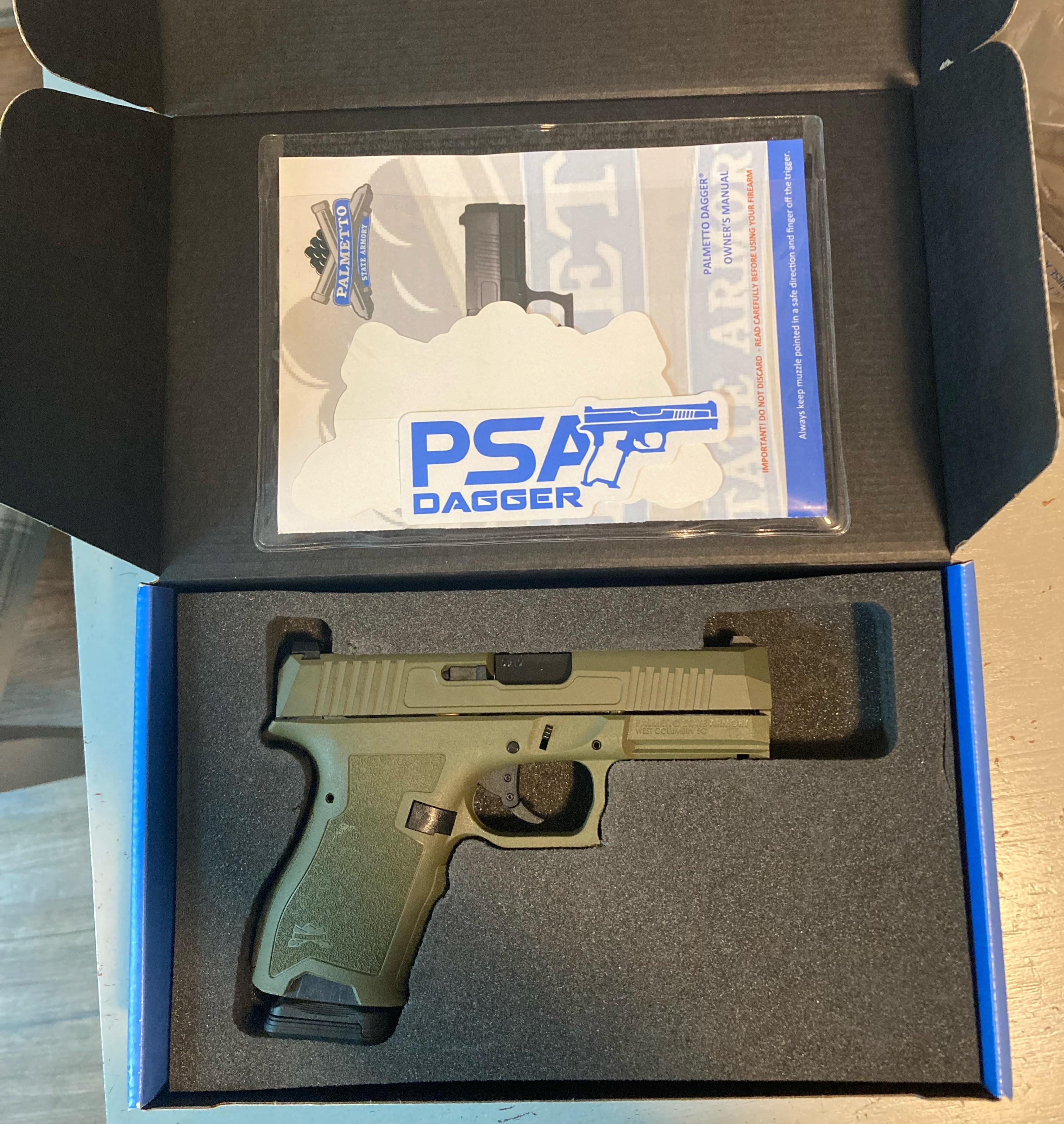 First gun buy from PSA, a Dagger compact in Especially Our Snipers Green | Scrolller
