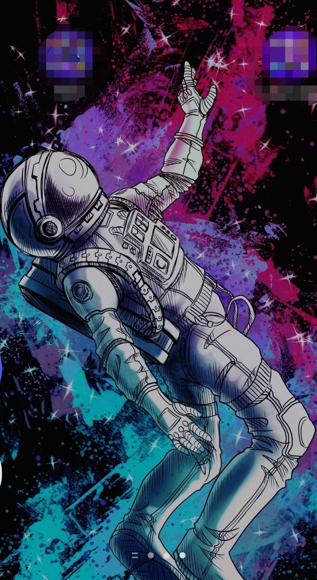 Cool space wallpaper my sister chose to her phone | Scrolller