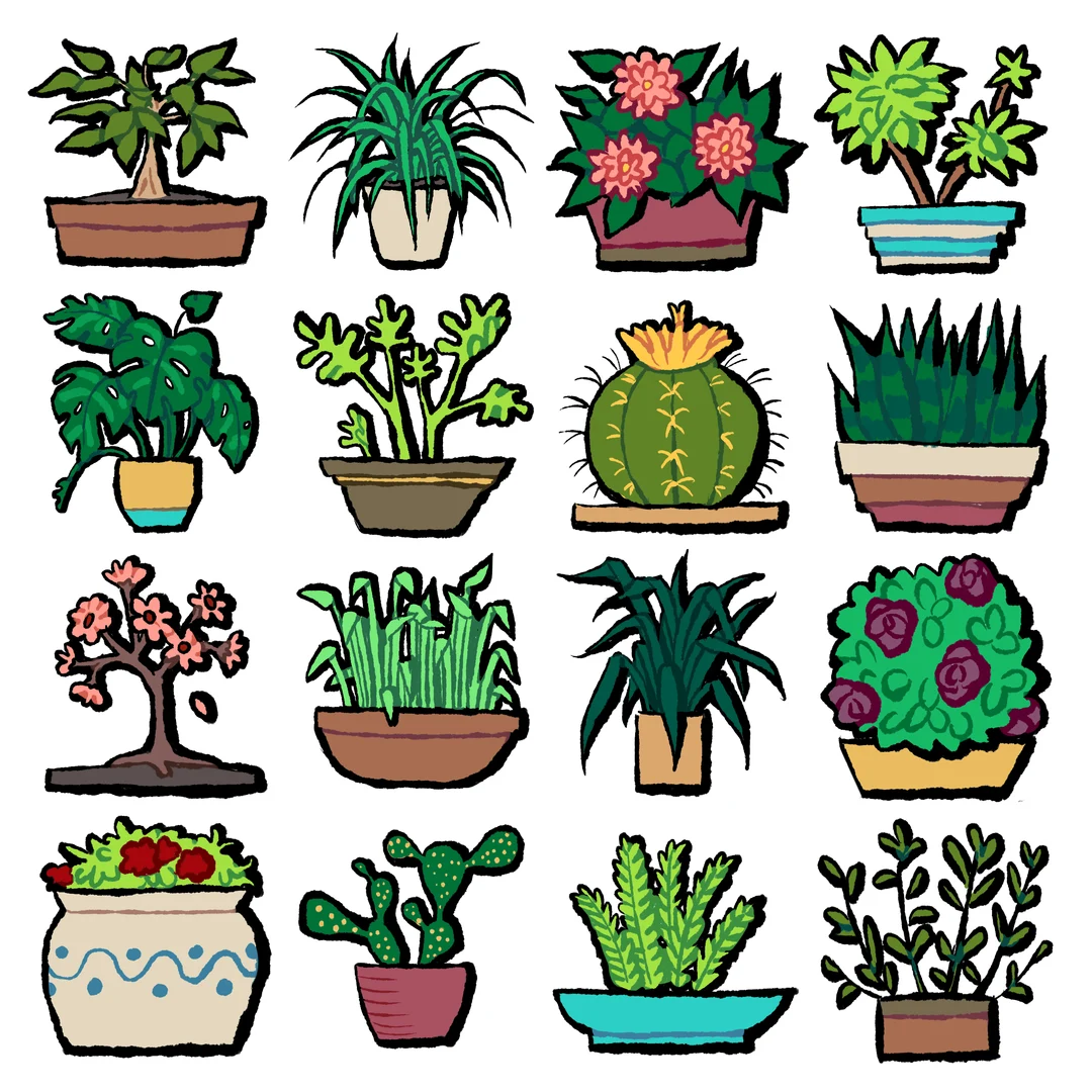 Plants and Pots, inazumaniac (me), Digital, 2023 | Scrolller