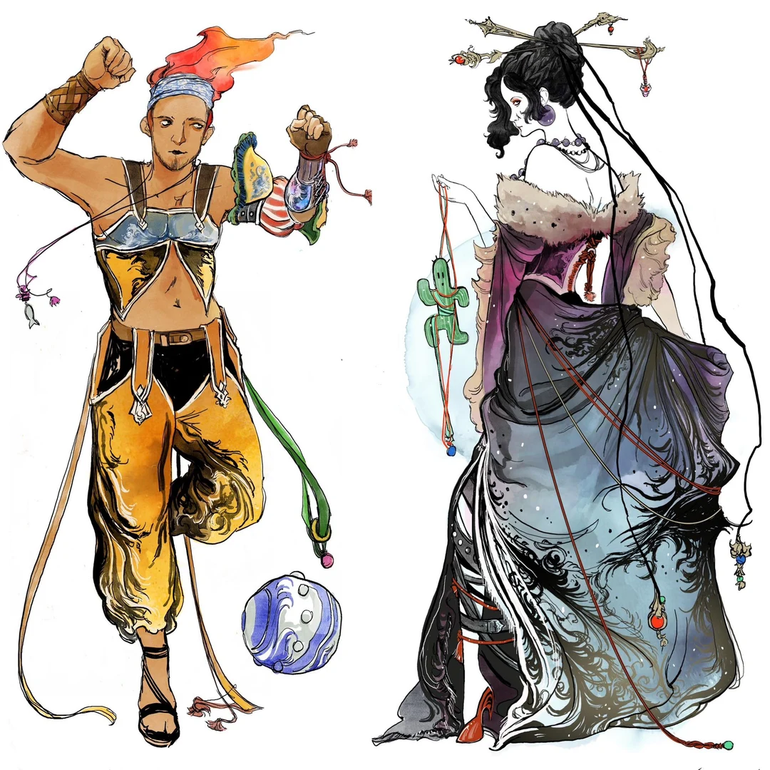 Amano-Styled FFX Art (Art By Me) | Scrolller