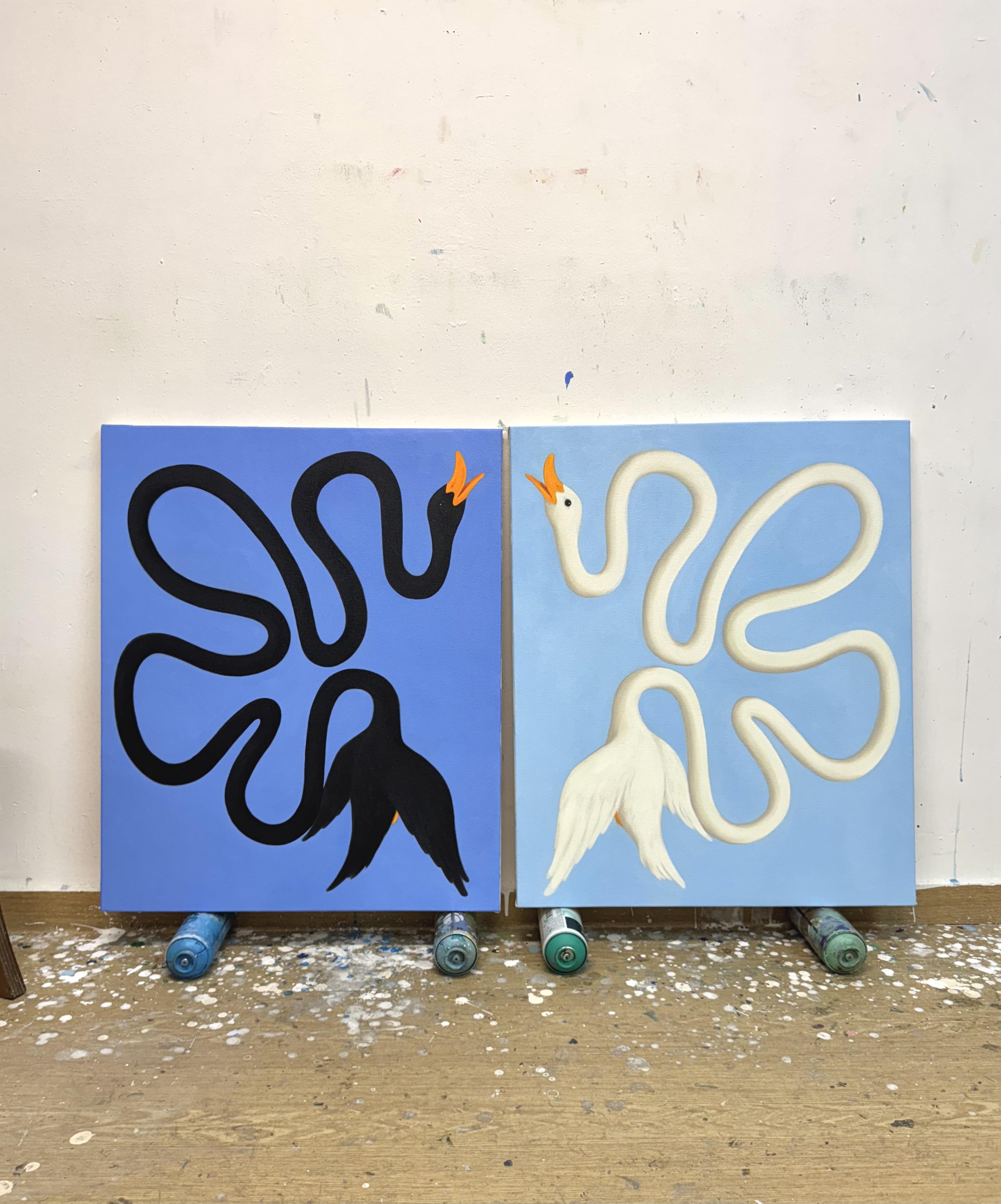 Tech Neck, oil on canvas, Luis Simo, 2025 | Scrolller