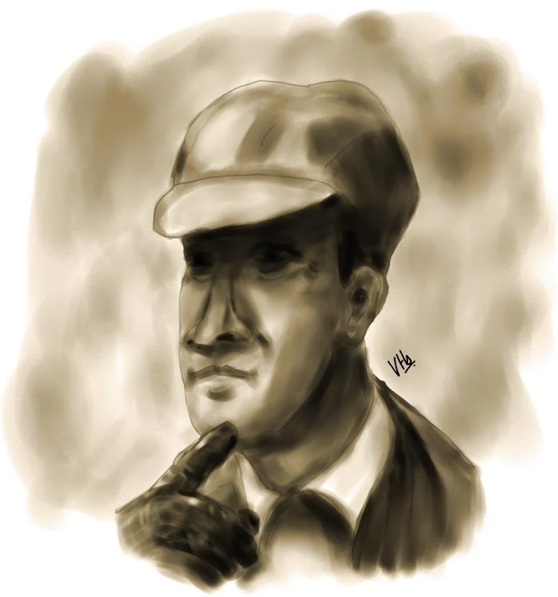The Detective, vharishankar (me), Digital (MyPaint), 2023 | Scrolller