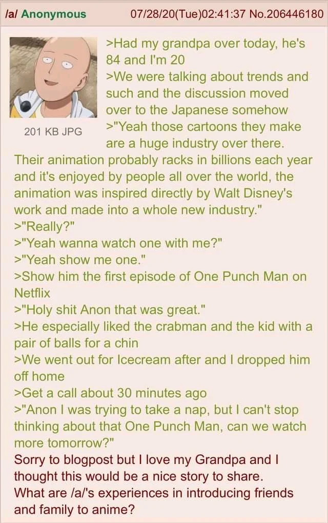 Anon's wholesome grandpa | Scrolller