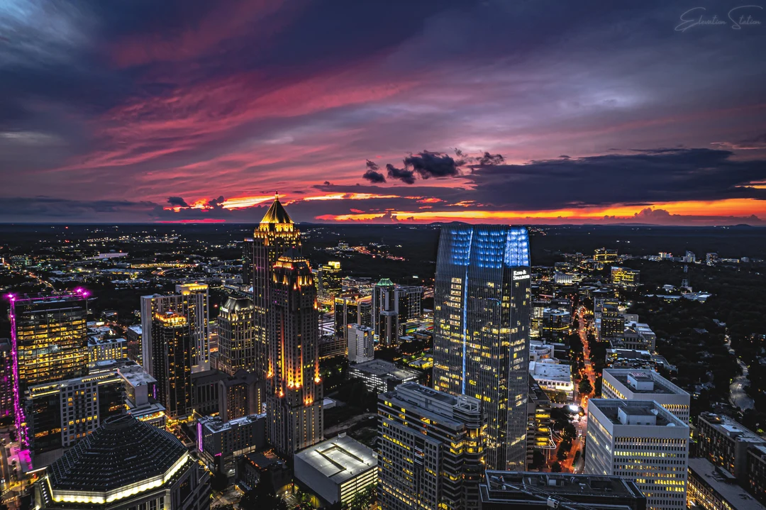 Midtown Atlanta GA at dusk [OC] | Scrolller