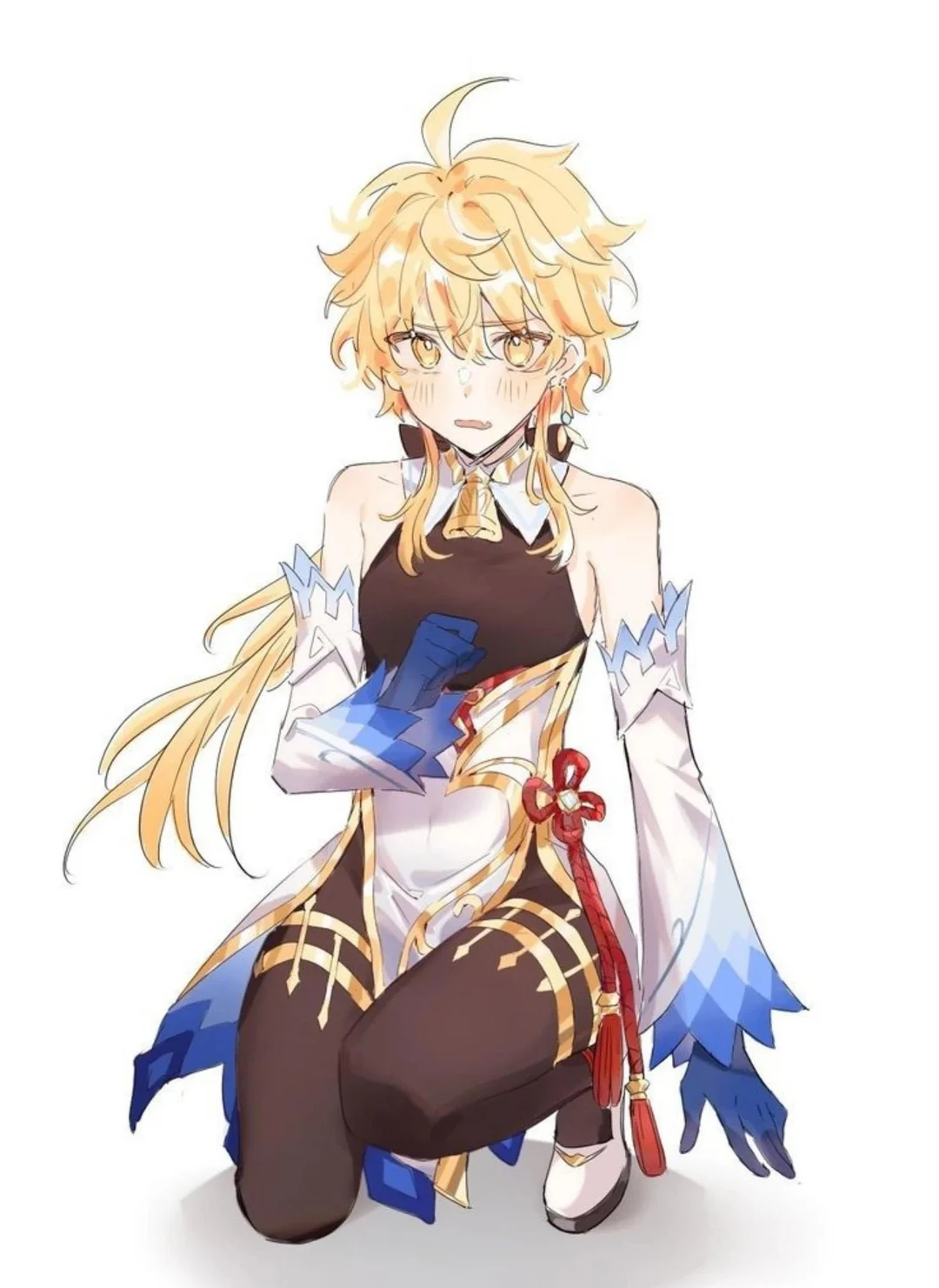 Aether in the Ganyu costume | Scrolller