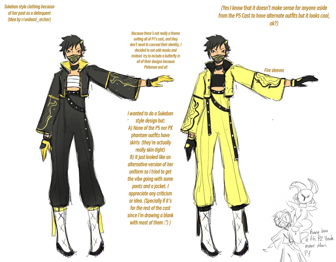 What if the P1 Cast had outfit changes like the Phantom Thieves? - Yukino Mayuzumi [OC] | Scrolller