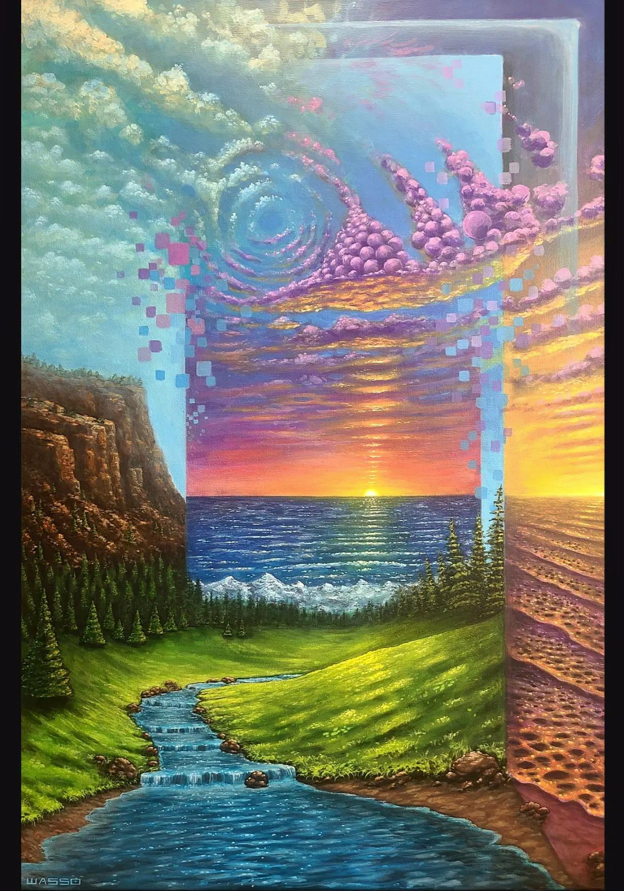 "Evanescence 03" acrylic on canvas | Scrolller