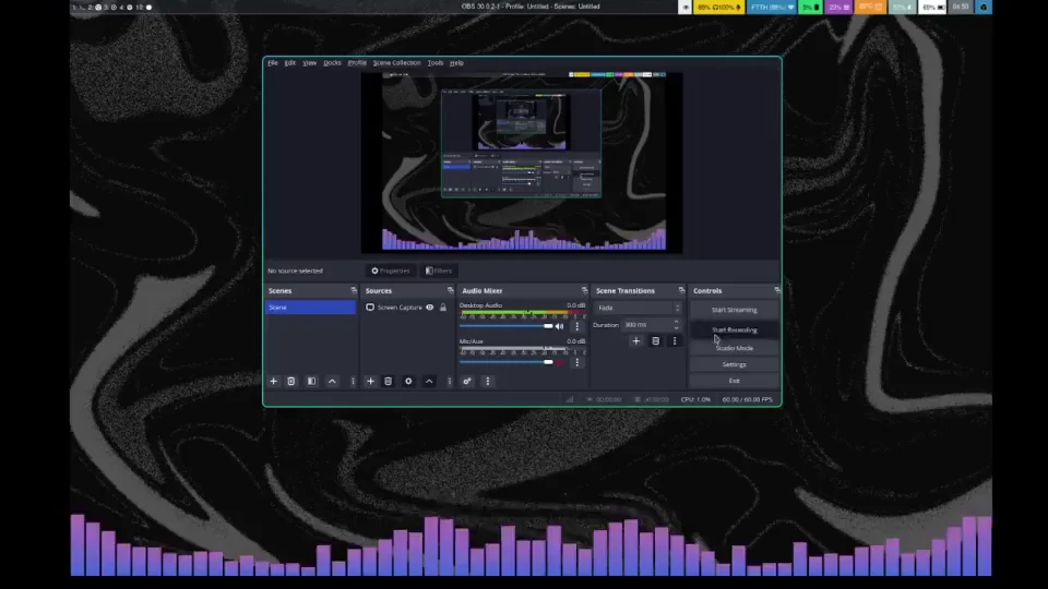 [WIP] Working on a glava-like music visualizer for Wayland | Scrolller