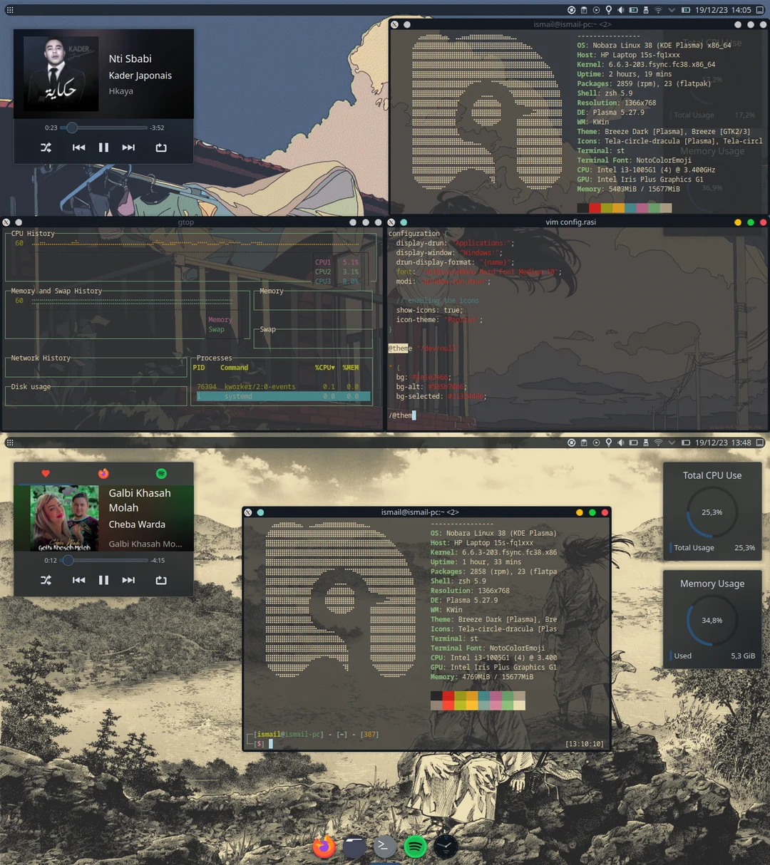 [Kde] nobara with KDE plasma | Scrolller
