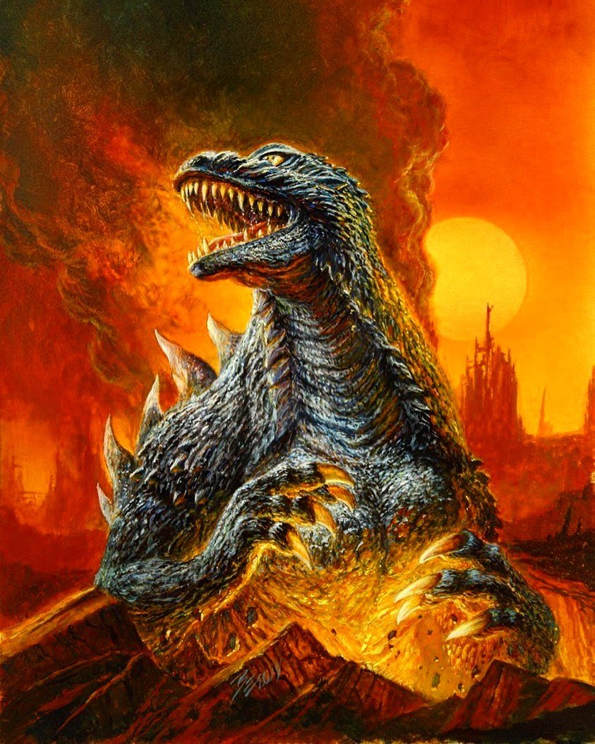 Godzilla, by Bob Eggleton | Scrolller