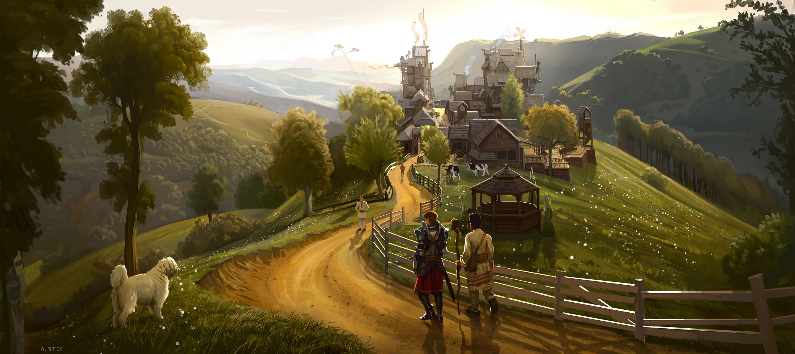 The wooden village by artist Andrei Stef | Scrolller