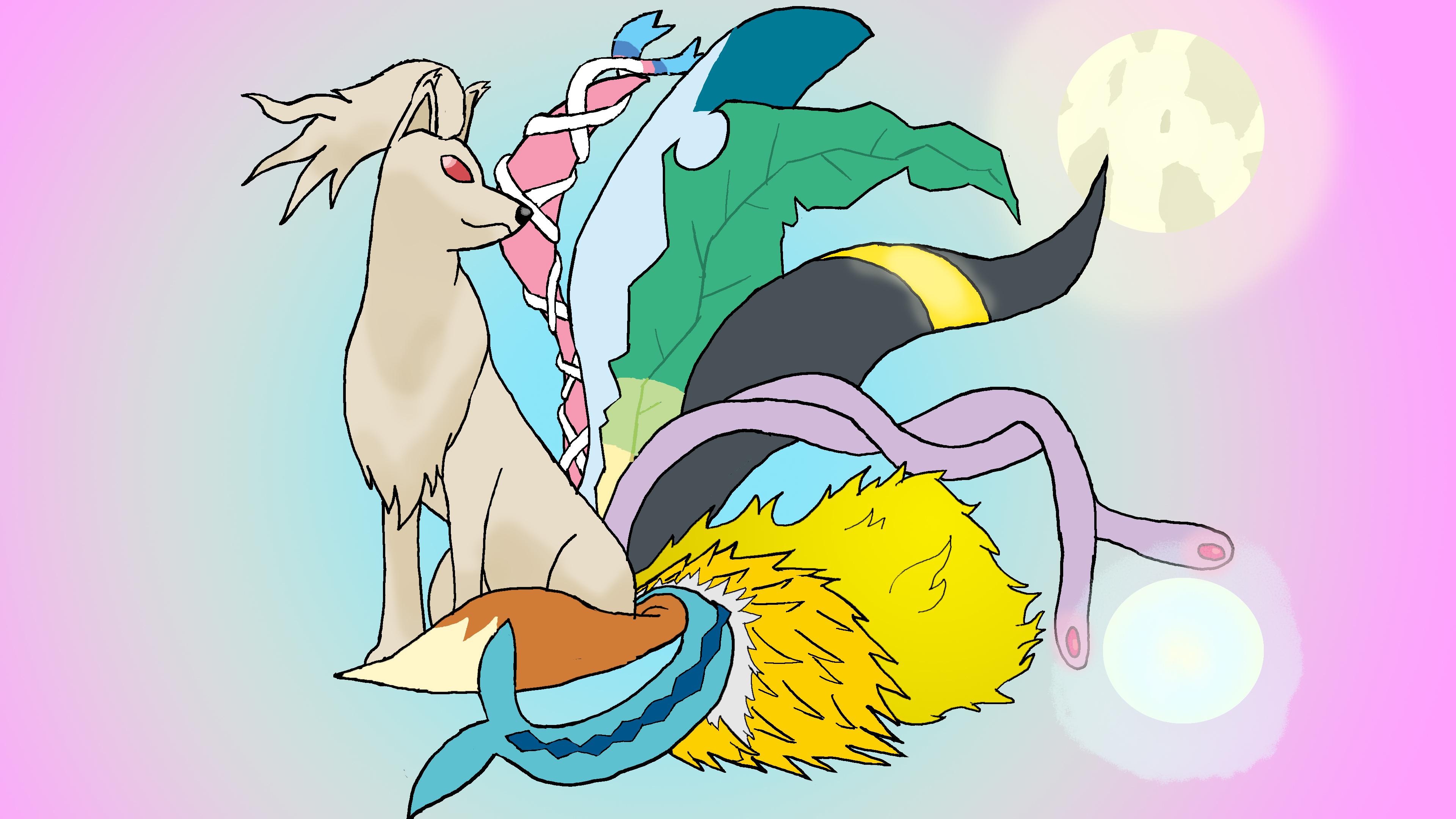 Tried to make a Ninetales Eeveelution fusion | Scrolller