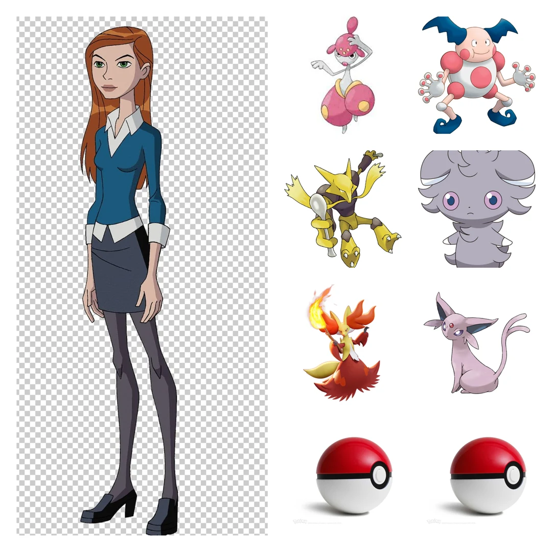 a little late but here is Gwen's team if she were a Pokemon trainer. | Scrolller