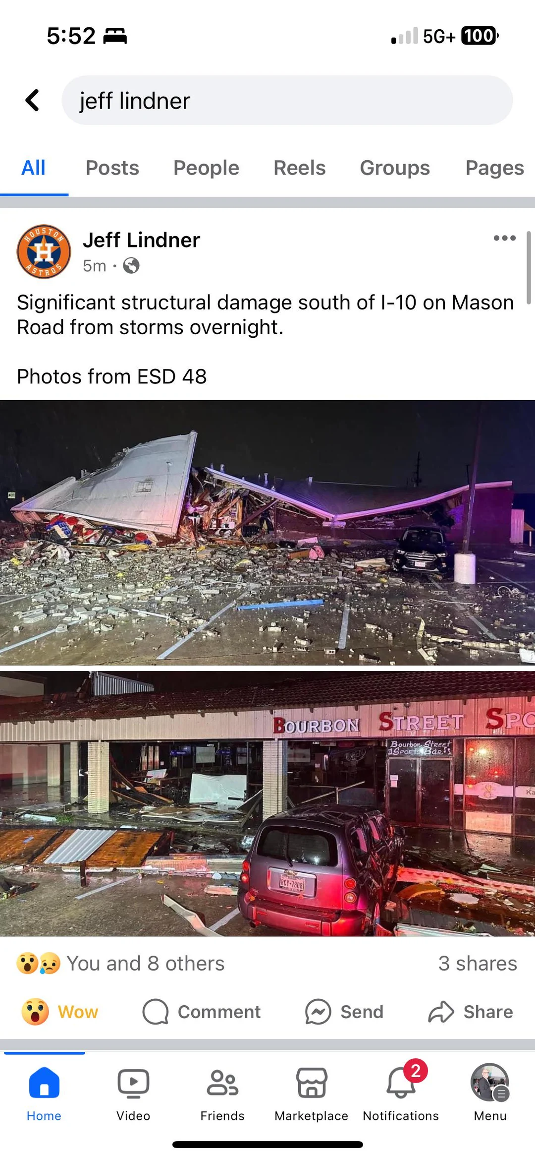 Storm Damage near I-10 & Mason | Scrolller