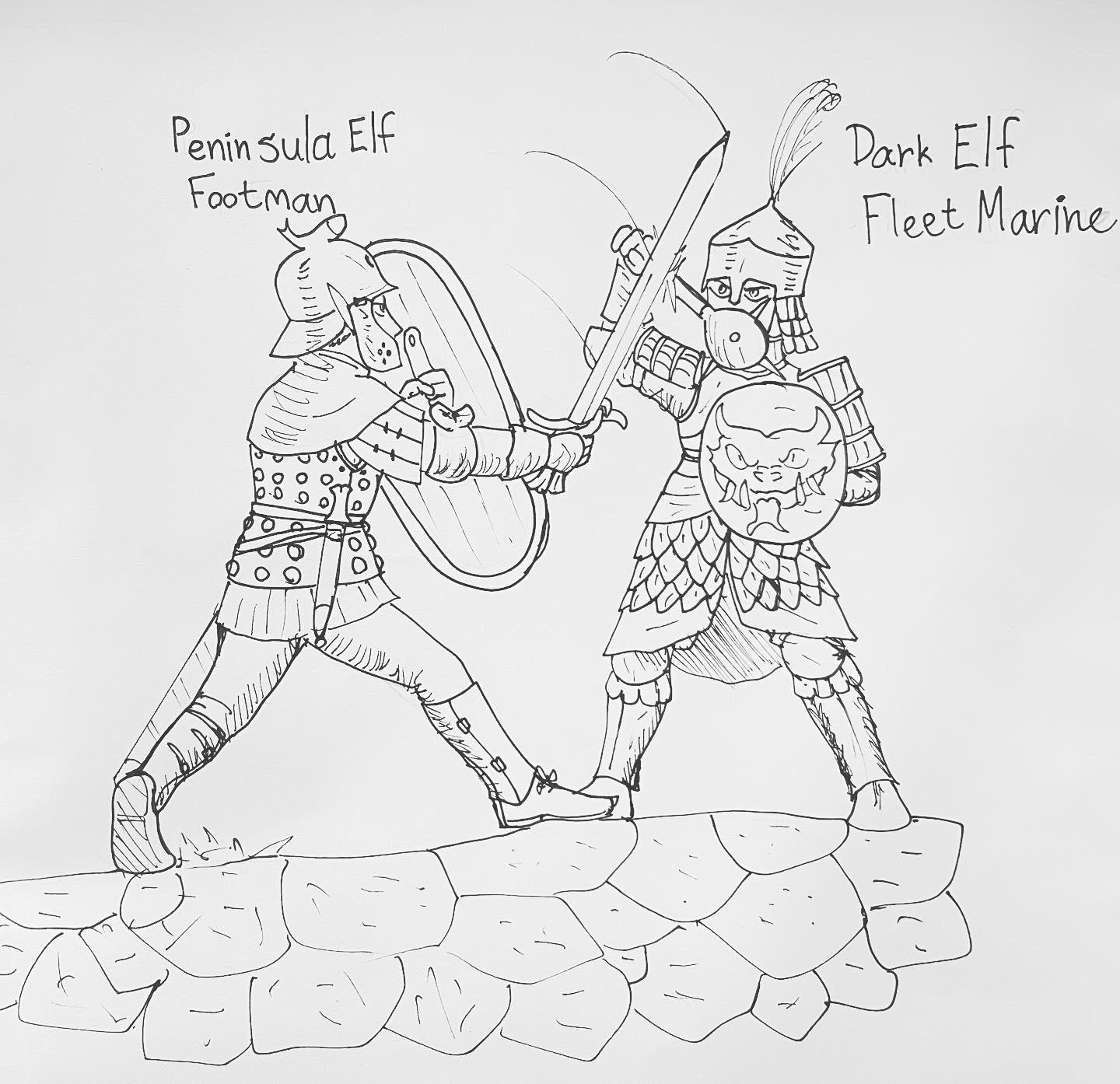 2 Elves Fighting, by me | Scrolller