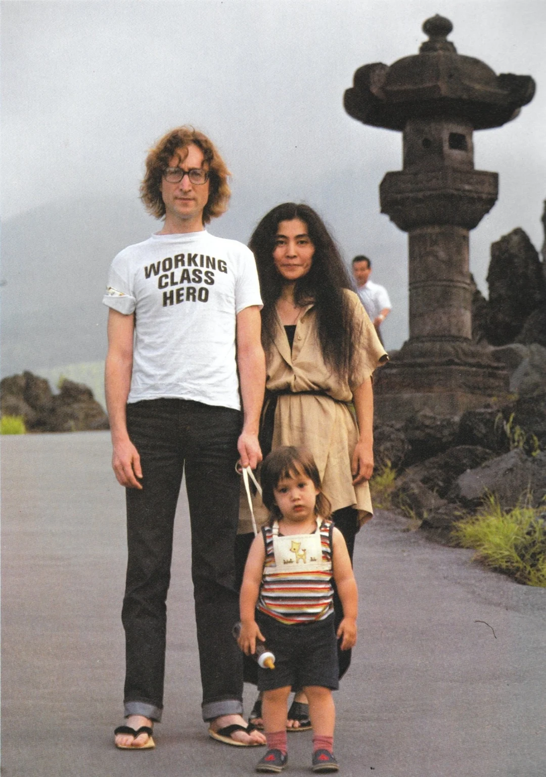John Lennon with Yoko and three year old Sean Lennon. Tokyo. 1978. | Scrolller