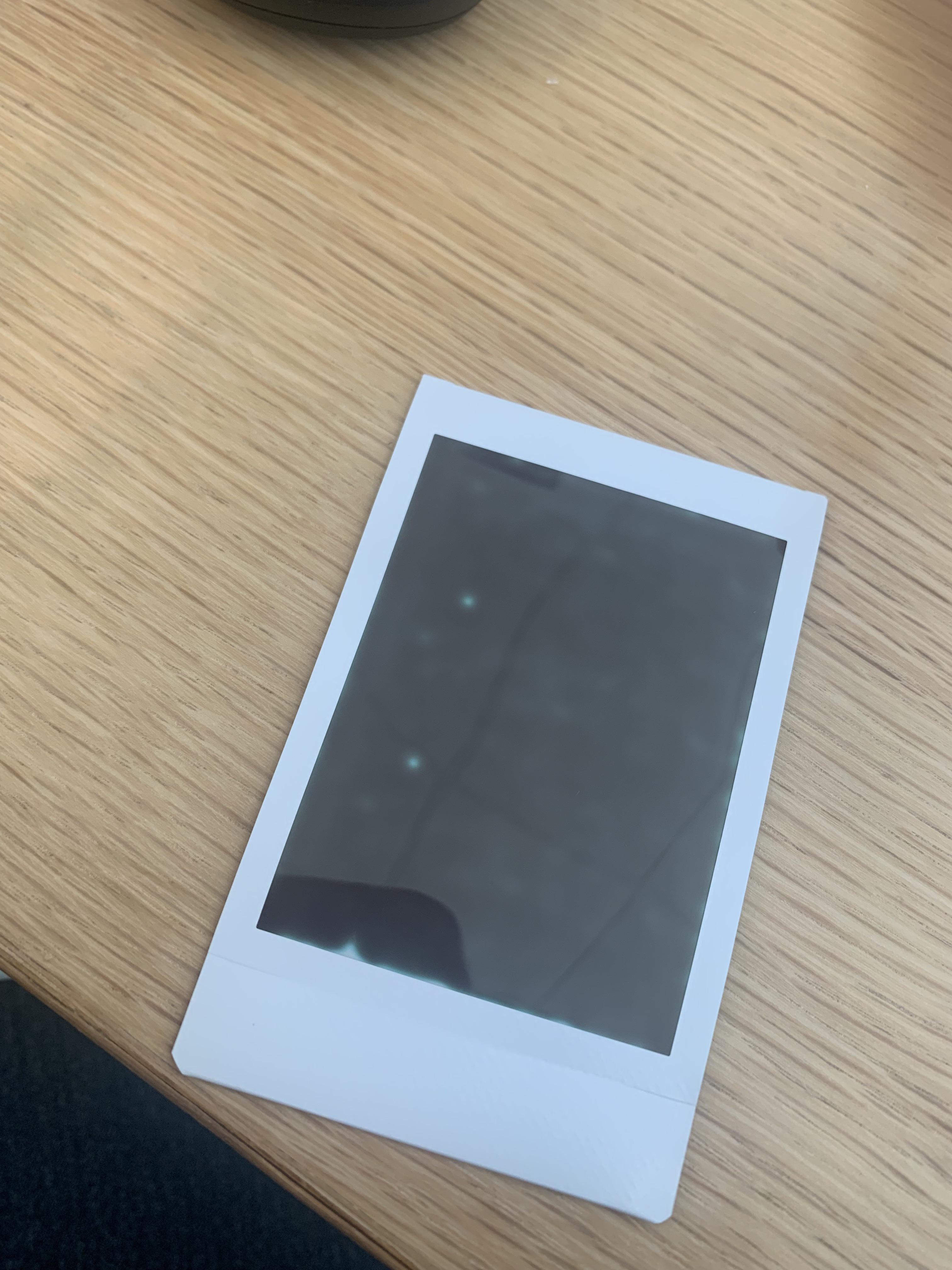 Instax mini 9 photo turning out completely dark | Scrolller