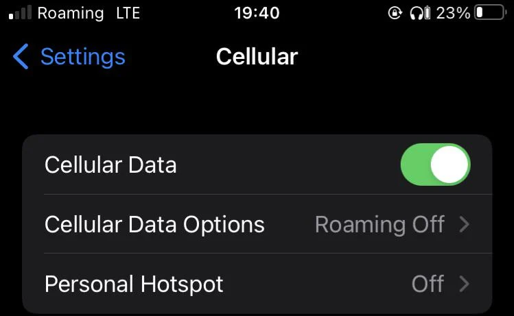 Roaming off but still roaming. How do i get it to actually stop roaming? | Scrolller
