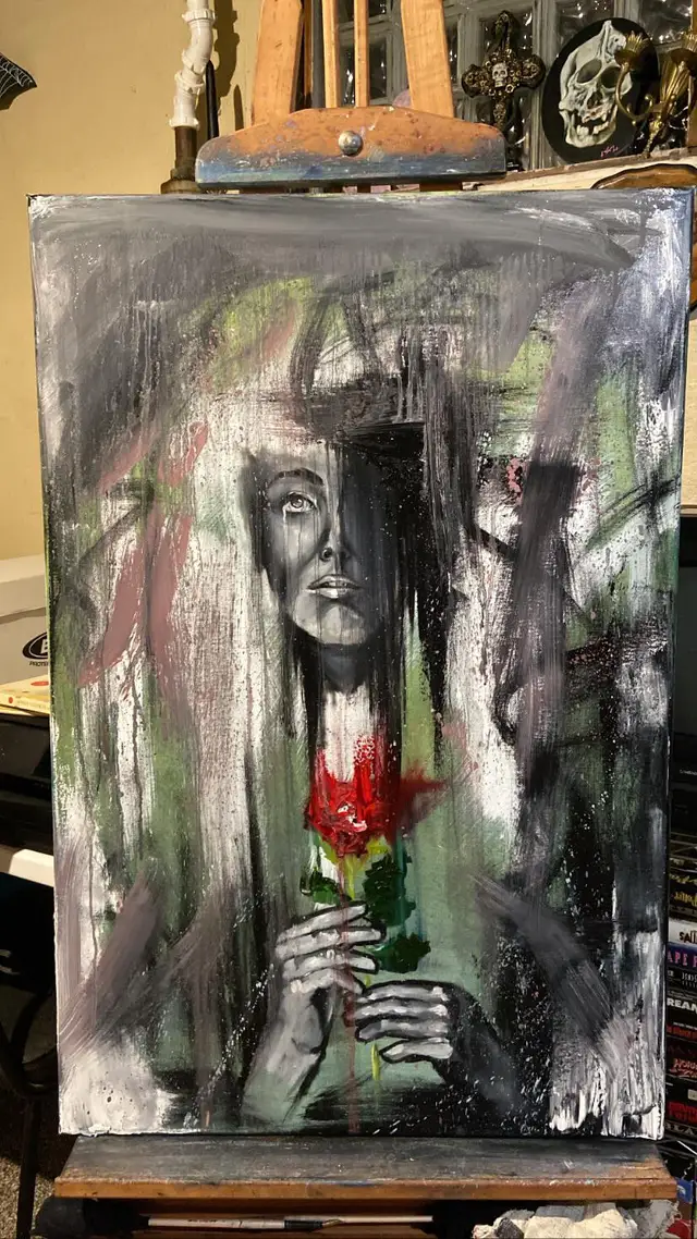 Discover more like UnusualArt: Just threw paint to throw paint last night, accurate ...