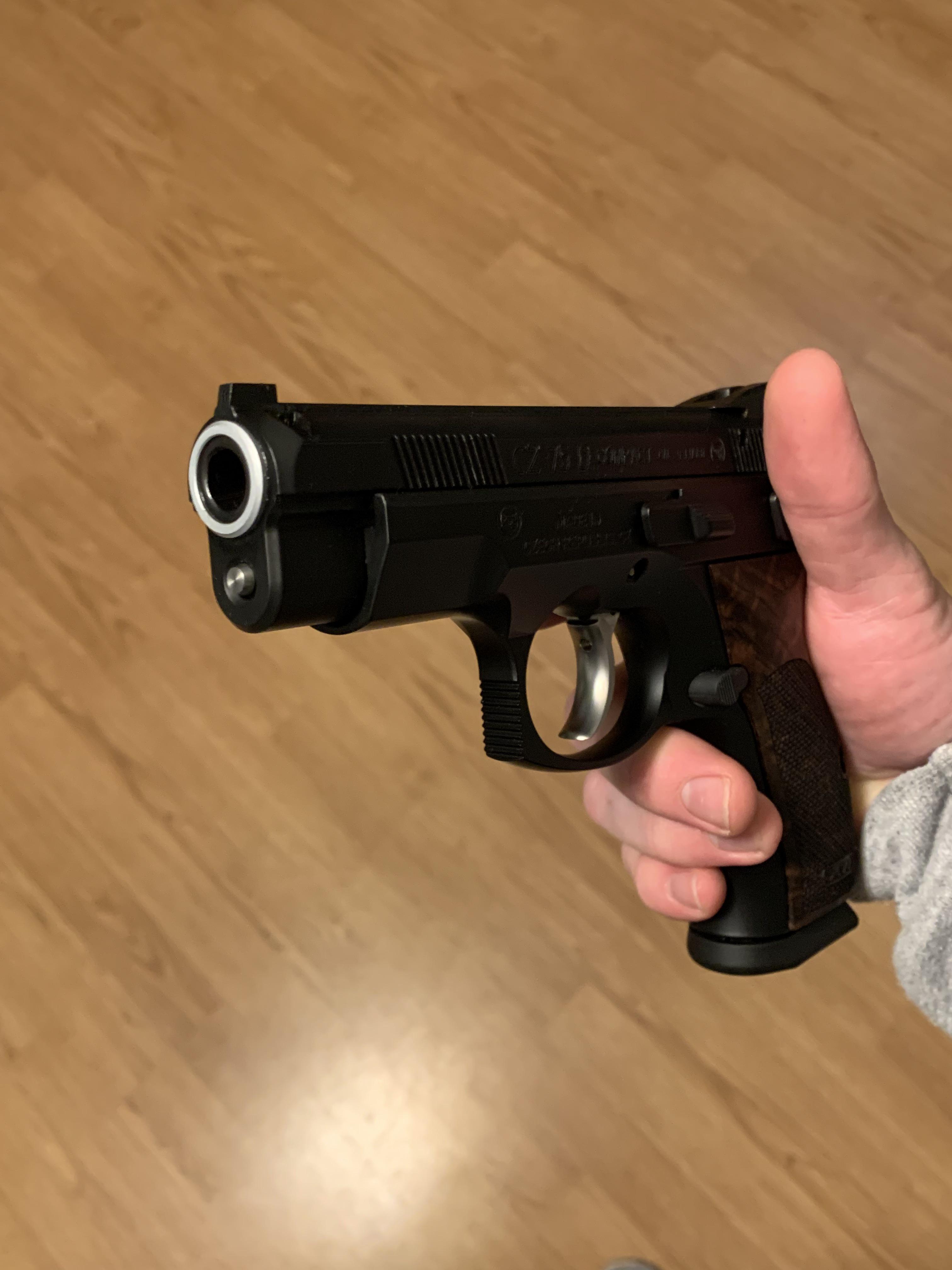 Discover more like CZFirearms: My completed CGW install with Nill grips and Eric Larsen holster ...