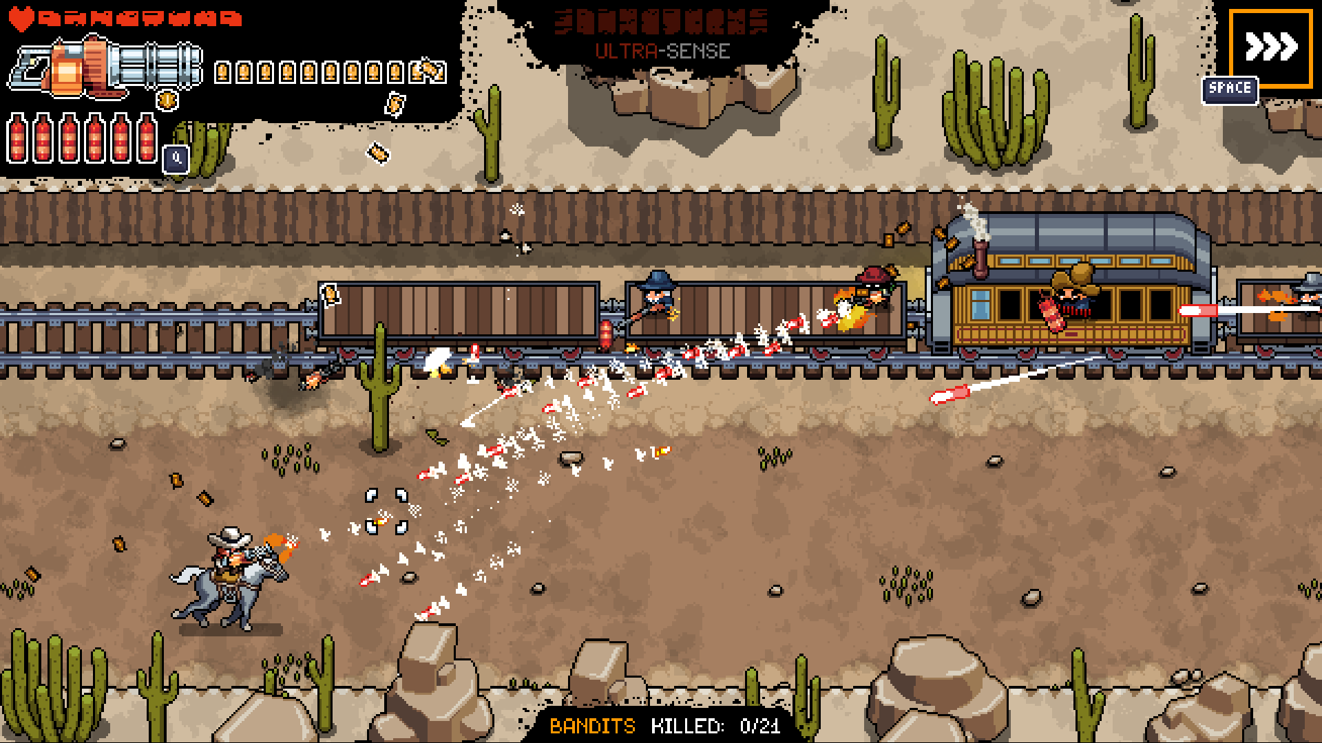 Taking down bandits and saving the train—just another day in the Wild West! | Scrolller