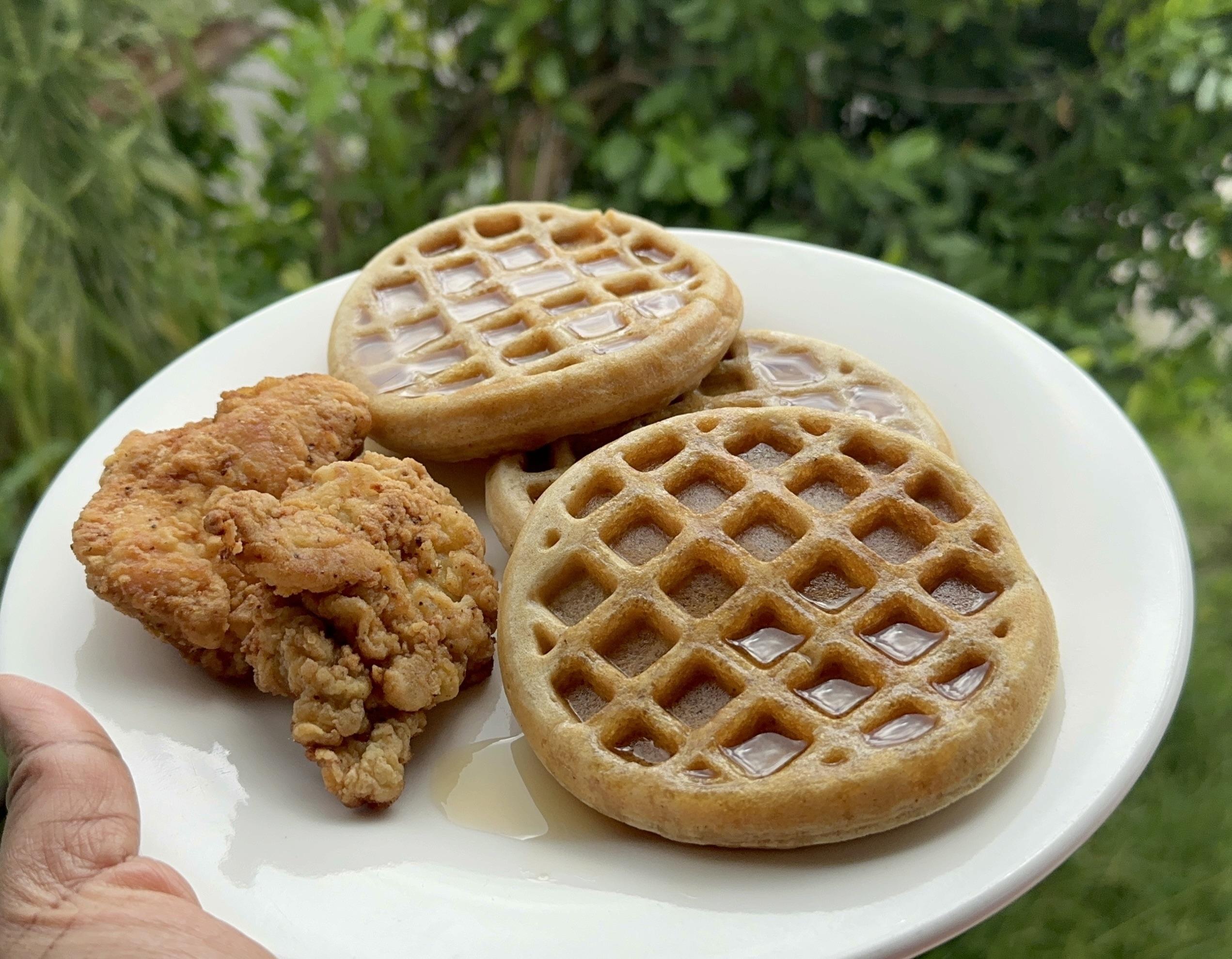 [Homemade] Chicken & Waffles with Maple Syrup | Scrolller