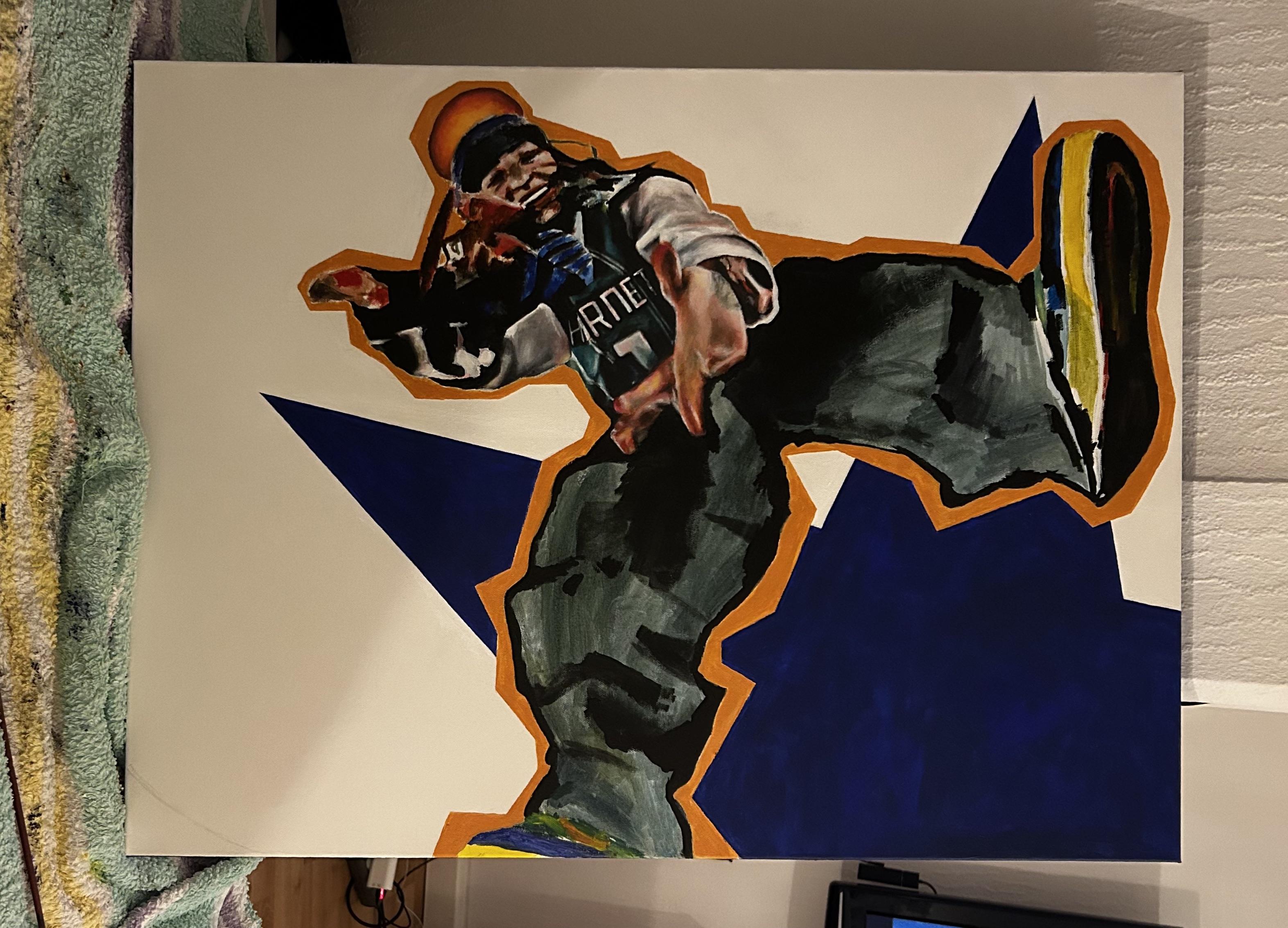 Painting of Billie (work in progress) | Scrolller